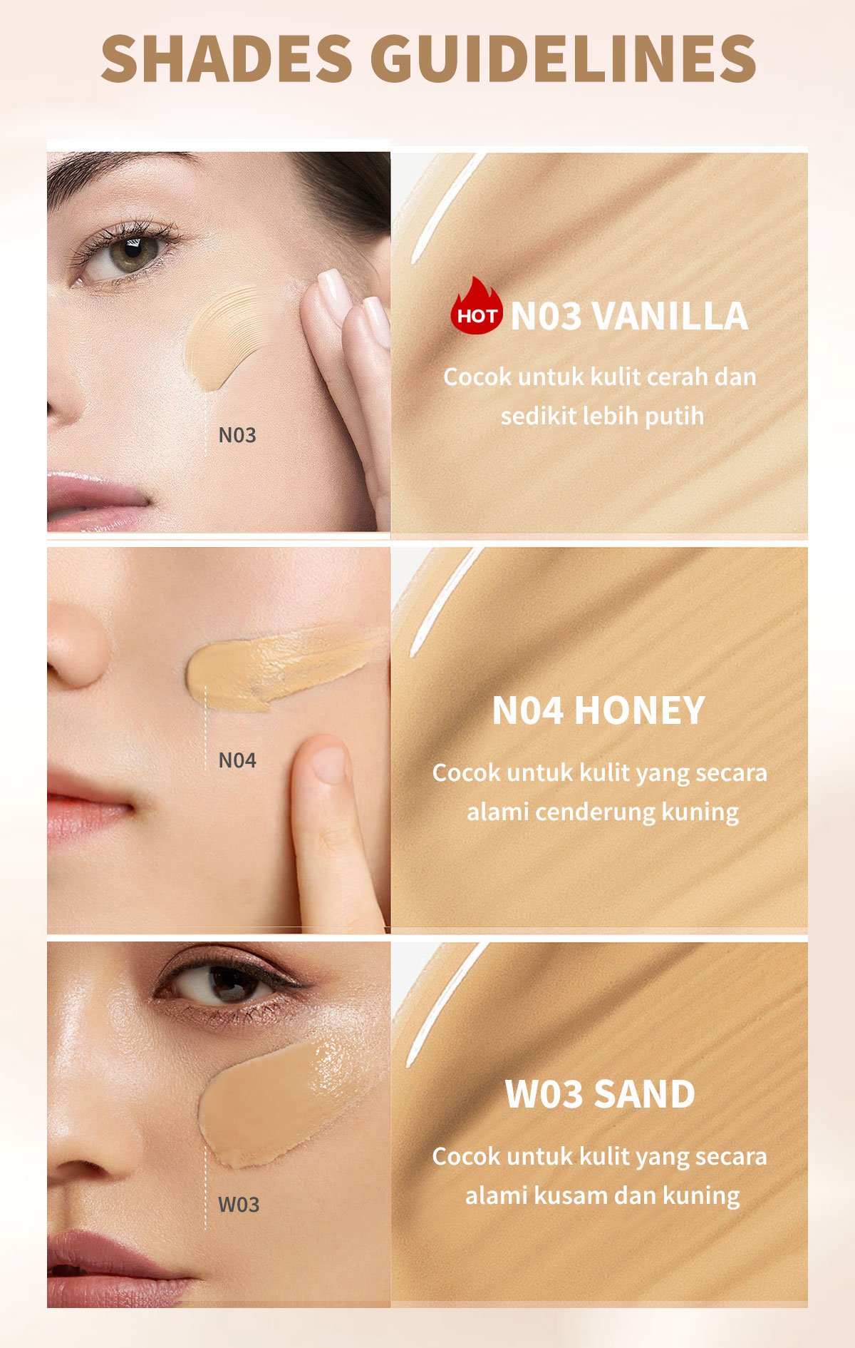 Jual [NEW LAUNCH]ONLYOU 7in1 UltraWear Double Cushion Powder SPF30 PA ...