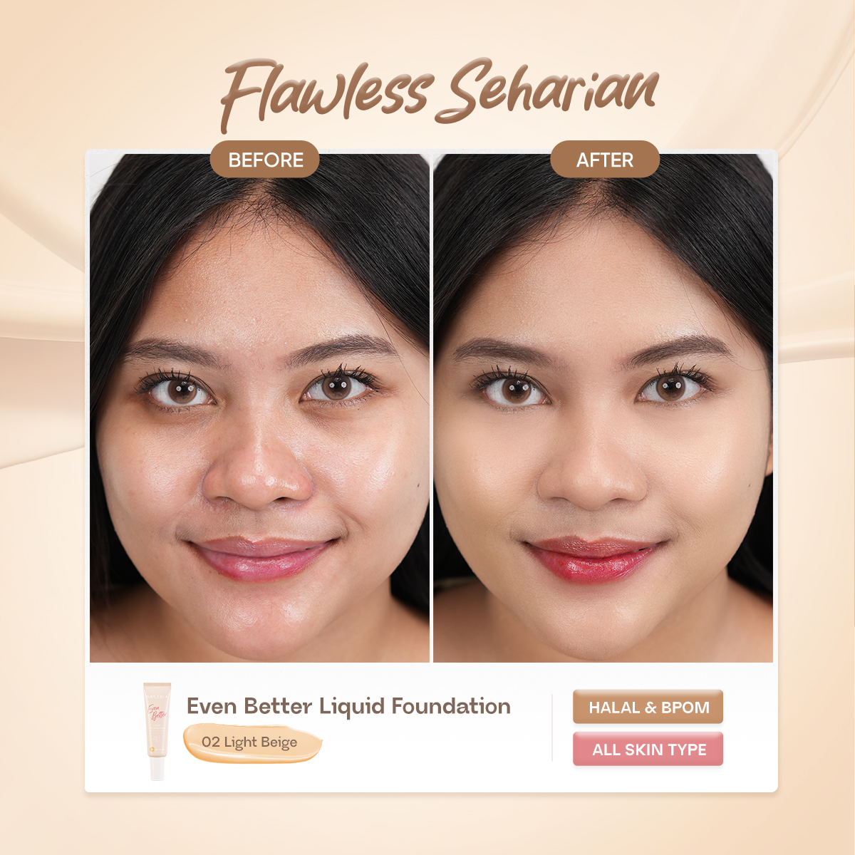 Jual Implora Even Better Liquid Foundation | Natural Cover | Lightening ...