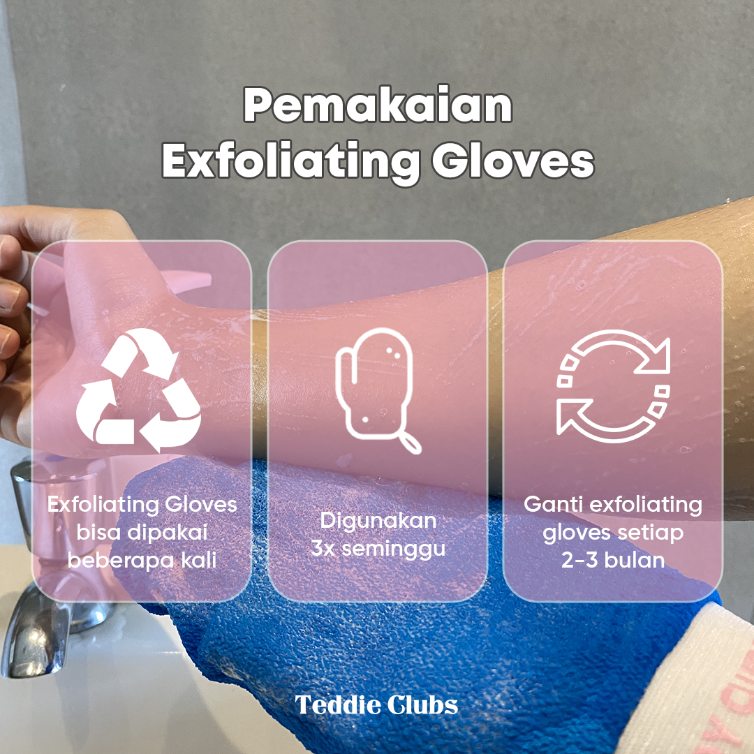 Jual [Ready Stock] Teddy Clubs Exfoliating Gloves | Eksfoliasi Sarung ...