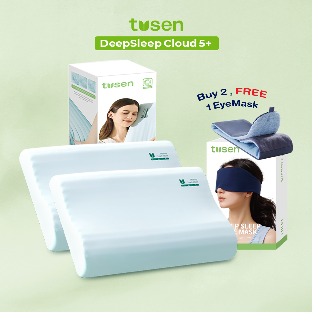 Jual 【NEW ARRIVAL】TUSEN DeepSleep Cloud 5+ Bantal Memory ARC Pillow Bantal Tidur Orthopedic ...