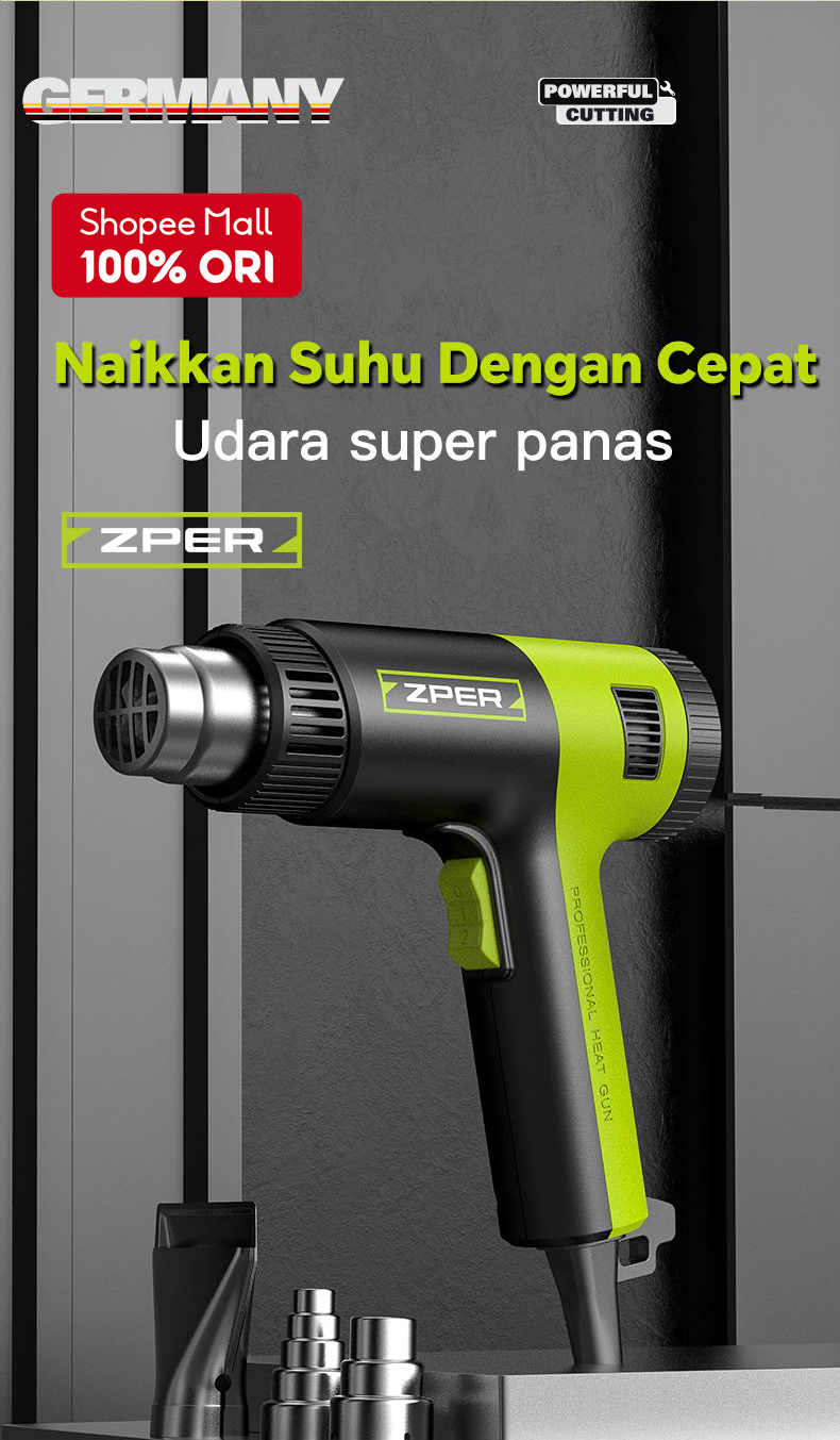 Jual ZPER 2000W Hot Air Gun 220V Hotgun Pemanas Heatgun Alat Pemanas ...