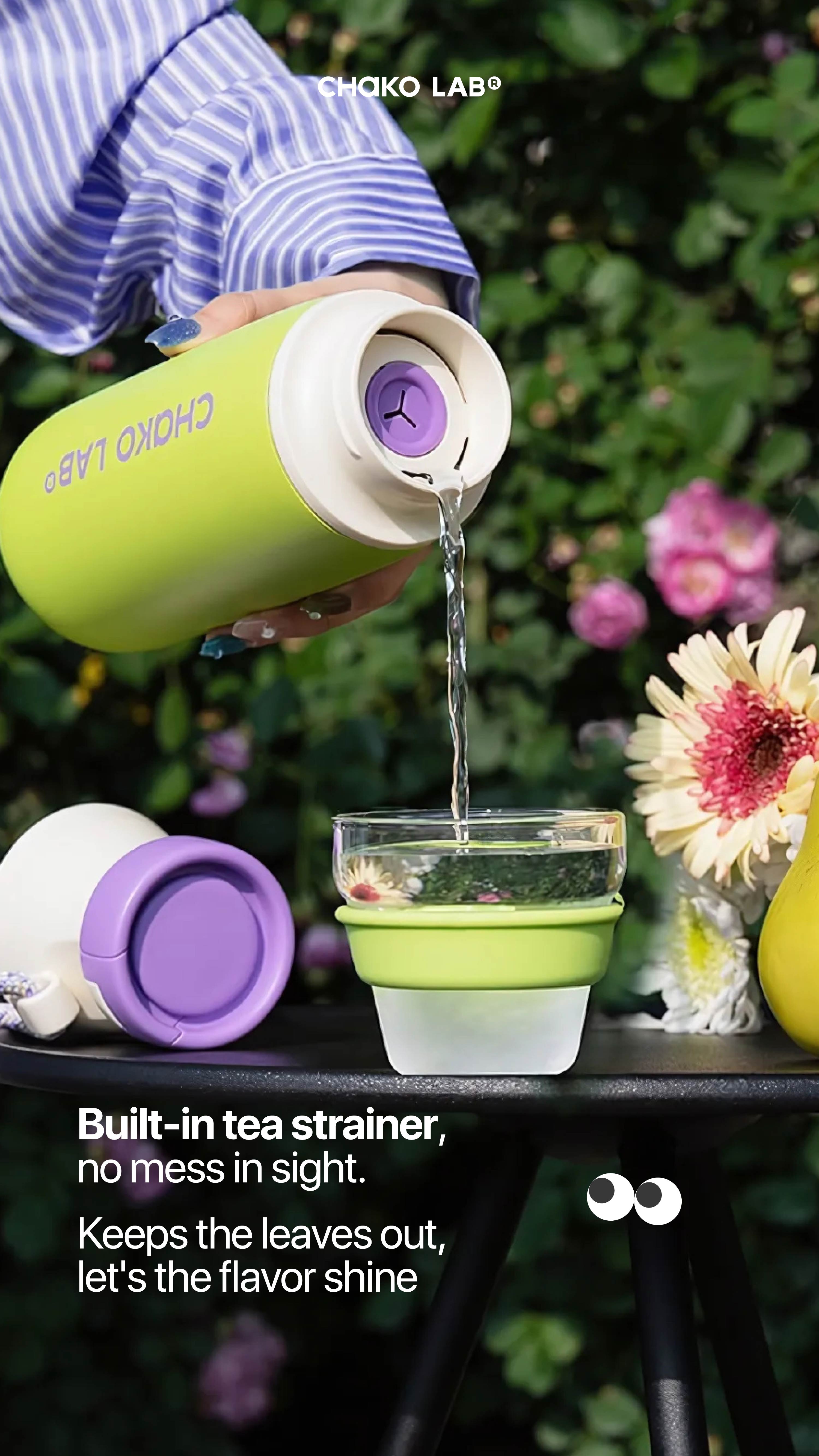 Jual CHAKO LAB Milk Pod Insulated Two-Ways Bottle 520ml - Taro Buzz | Shopee Indonesia