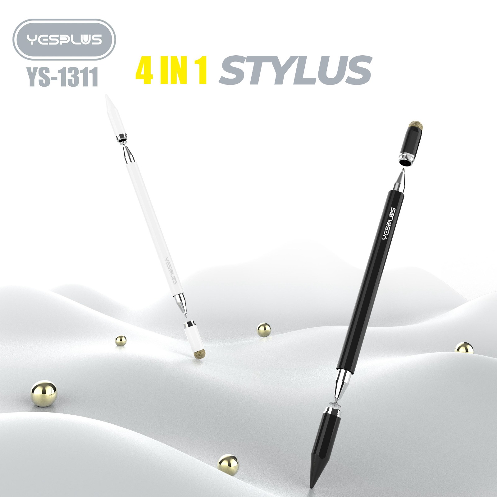Jual Stylus Pen YESPLUS YS-1311 Universal 4in1 Touch Screen Pen Capcitive Stylus Pen for Mobile ...
