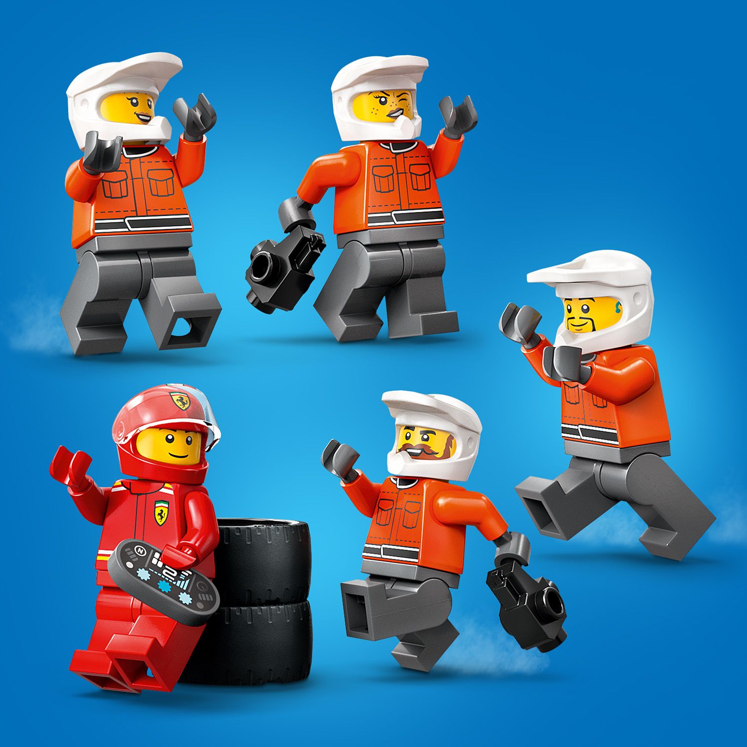 Jual LEGO City 60443 F1 Pit Stop & Pit Crew with Ferrari Car (322 ...