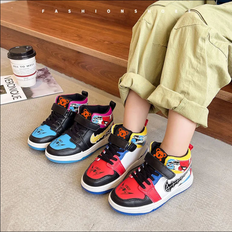 Jual MOSBO Sepatu Anak Cowok Spiderman Sepatu Boot Anak Cowok Cewek ...