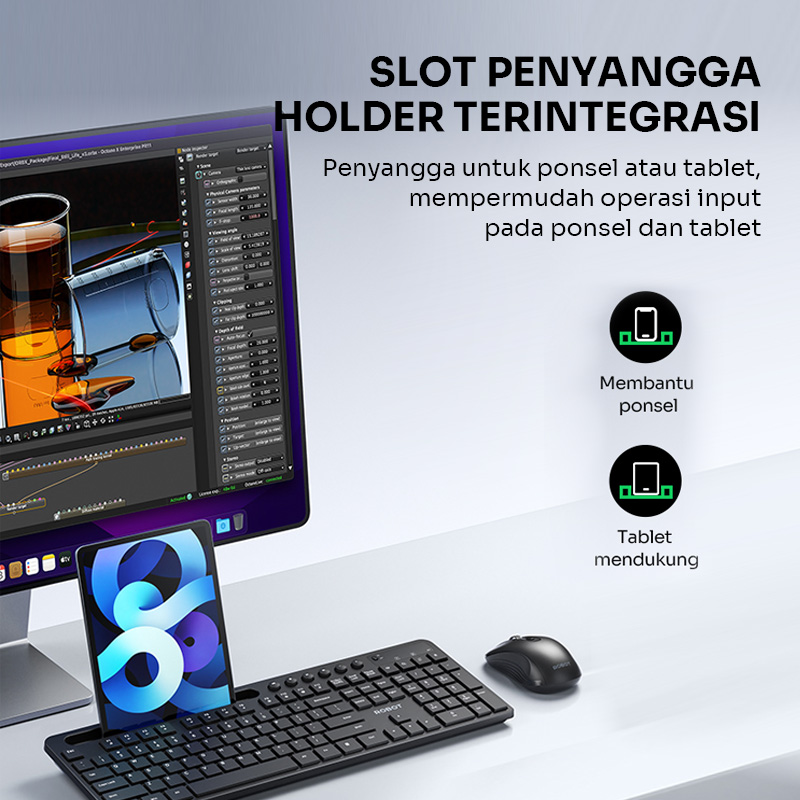 Jual ROBOT KM3700 Keyboard Mouse Set | 10 Juta Klik 1600DPI | USB ...