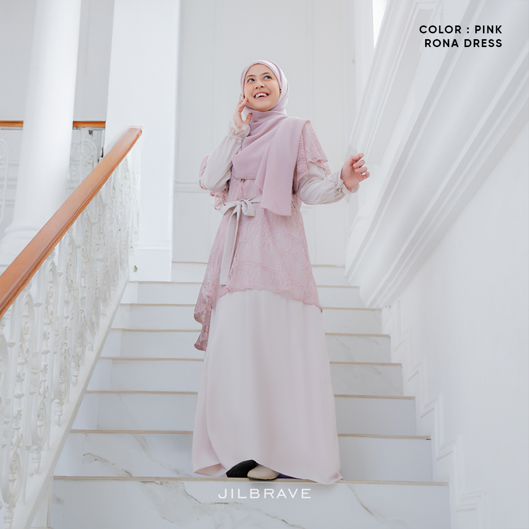 Jual [BUY 300K GET 1 FREE PRODUCT] Jilbrave Rona Dress Gamis Kondangan ...