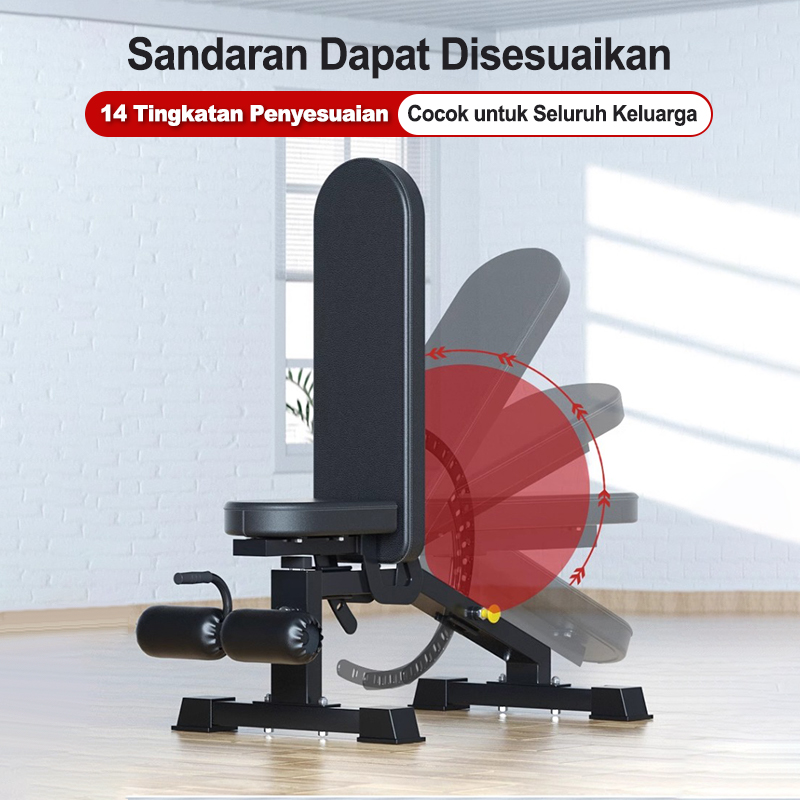 Jual EBUY bangku dumbbell multifungsi/bangku latihan sit-up/Exercise ...
