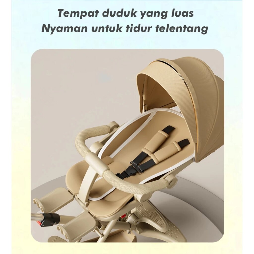 Jual Hapyee Stroller Bayi Lipat Travelling Duduk Dan Berbaring Kereta ...