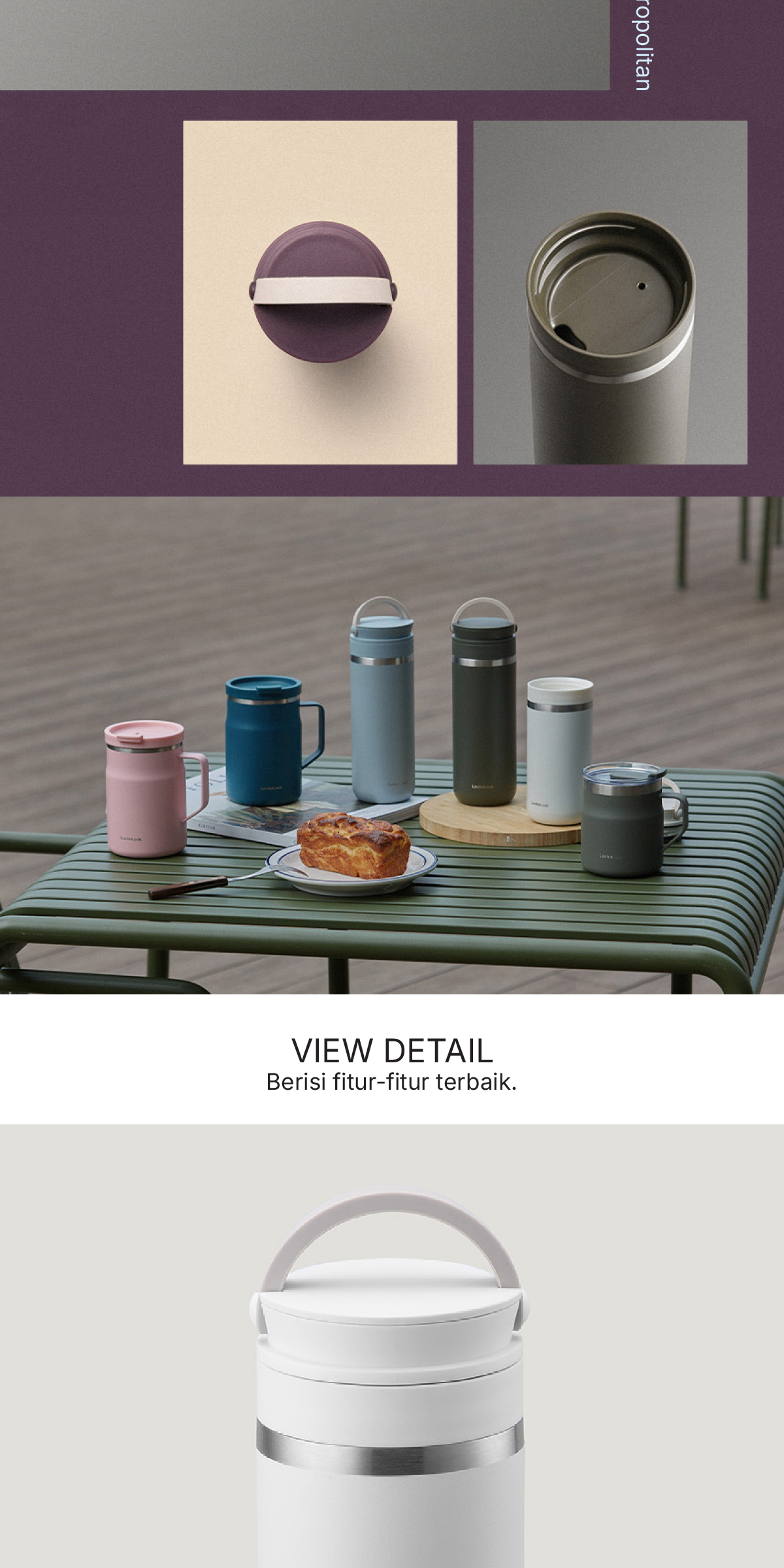 Jual LocknLock Metro Two-way Tumbler 475ml - LHC4274 | Shopee Indonesia