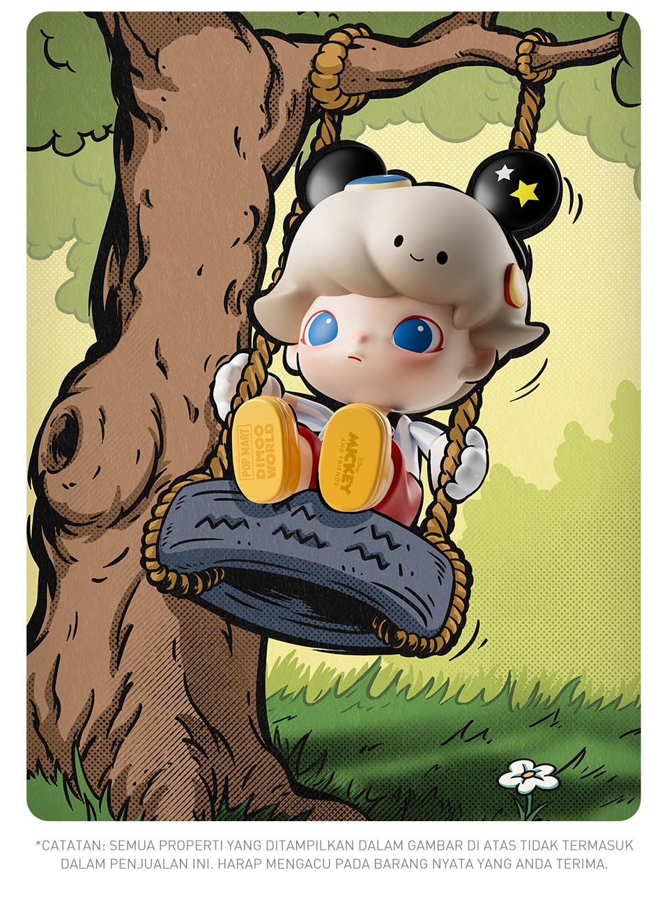 Jual POP MART MEGA JUST DIMOO 400% Mickey Mouse Limited Edition ...