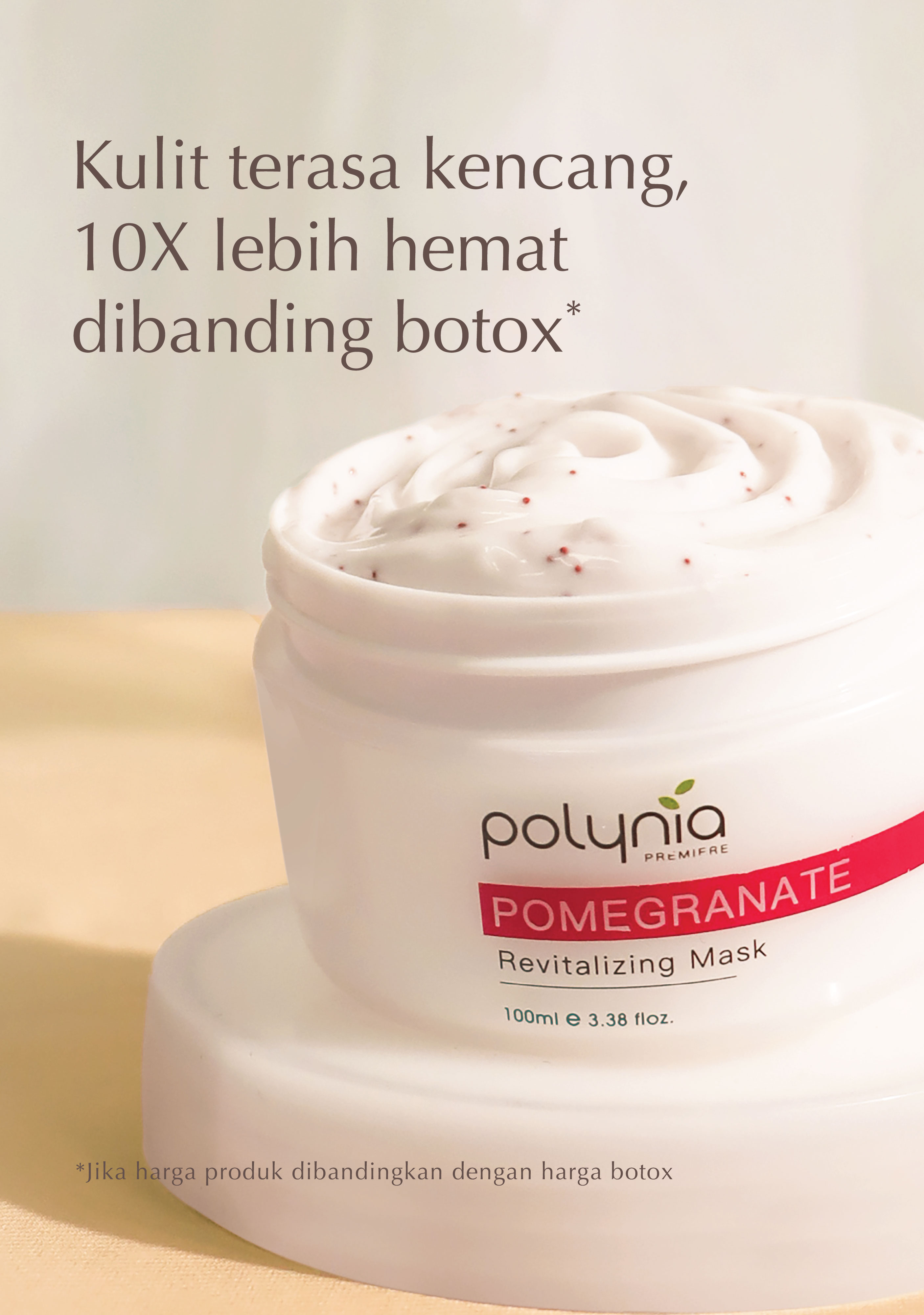 Jual [ FREE MASK ] POLYNIA | Pomegranate Revitalizing Face Mask ...