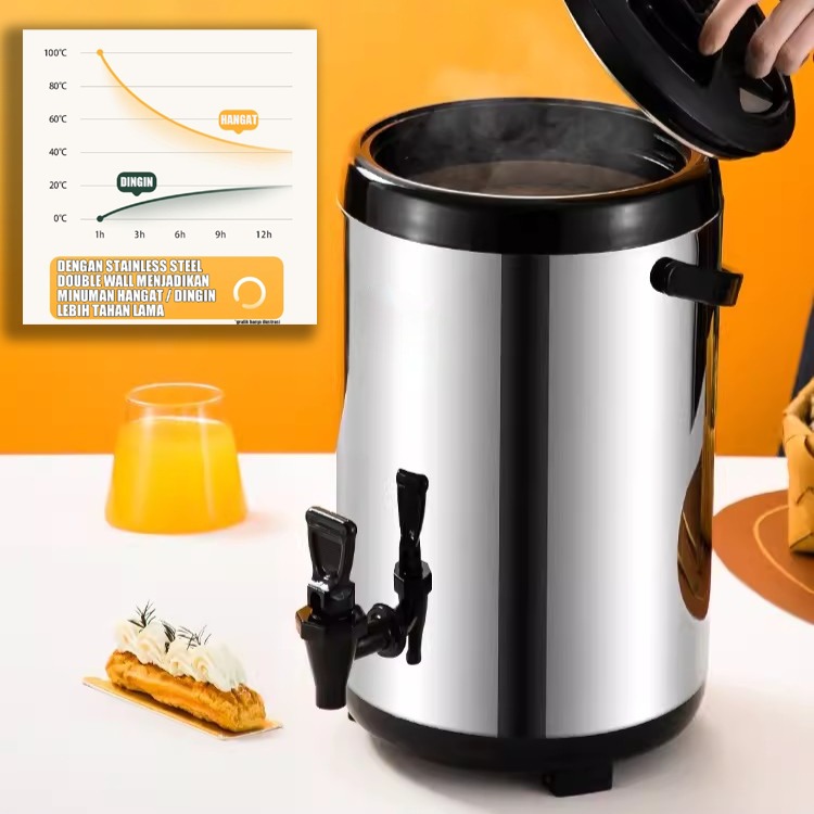 Jual Termos Air Milk Tea Bucket Water 8 10 12 Liter /Dispenser Minuman ...