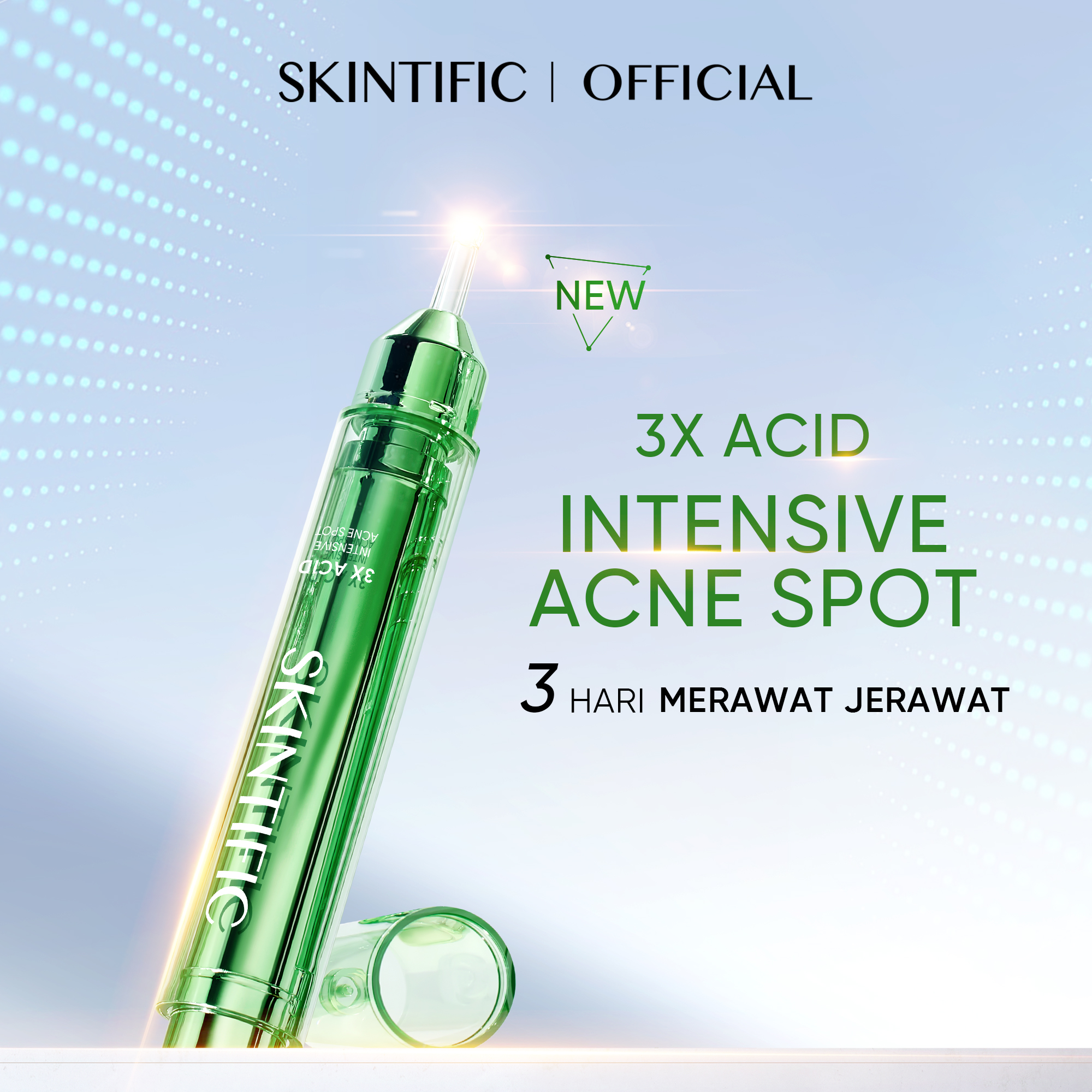 Jual SKINTIFIC - 3X Acid Intensive Acne Spot Set | Salicilyc Acid Spot Serum Salicylic Lactic ...