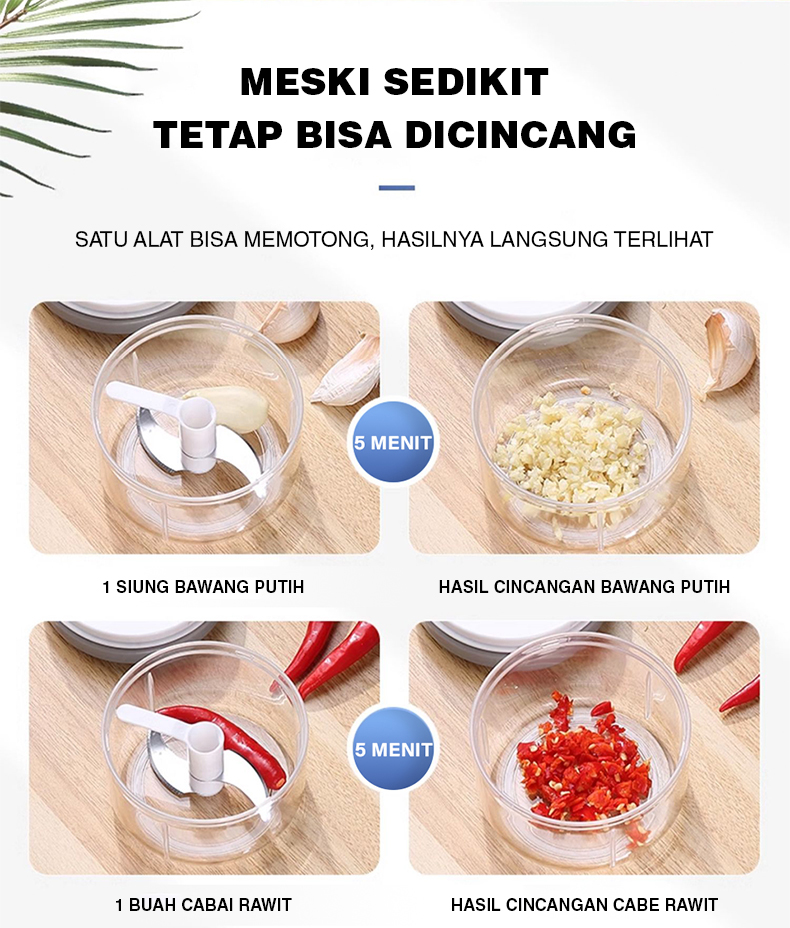 Jual ECOCO Multifunctional Food Processor - Chopper grinder manual ...