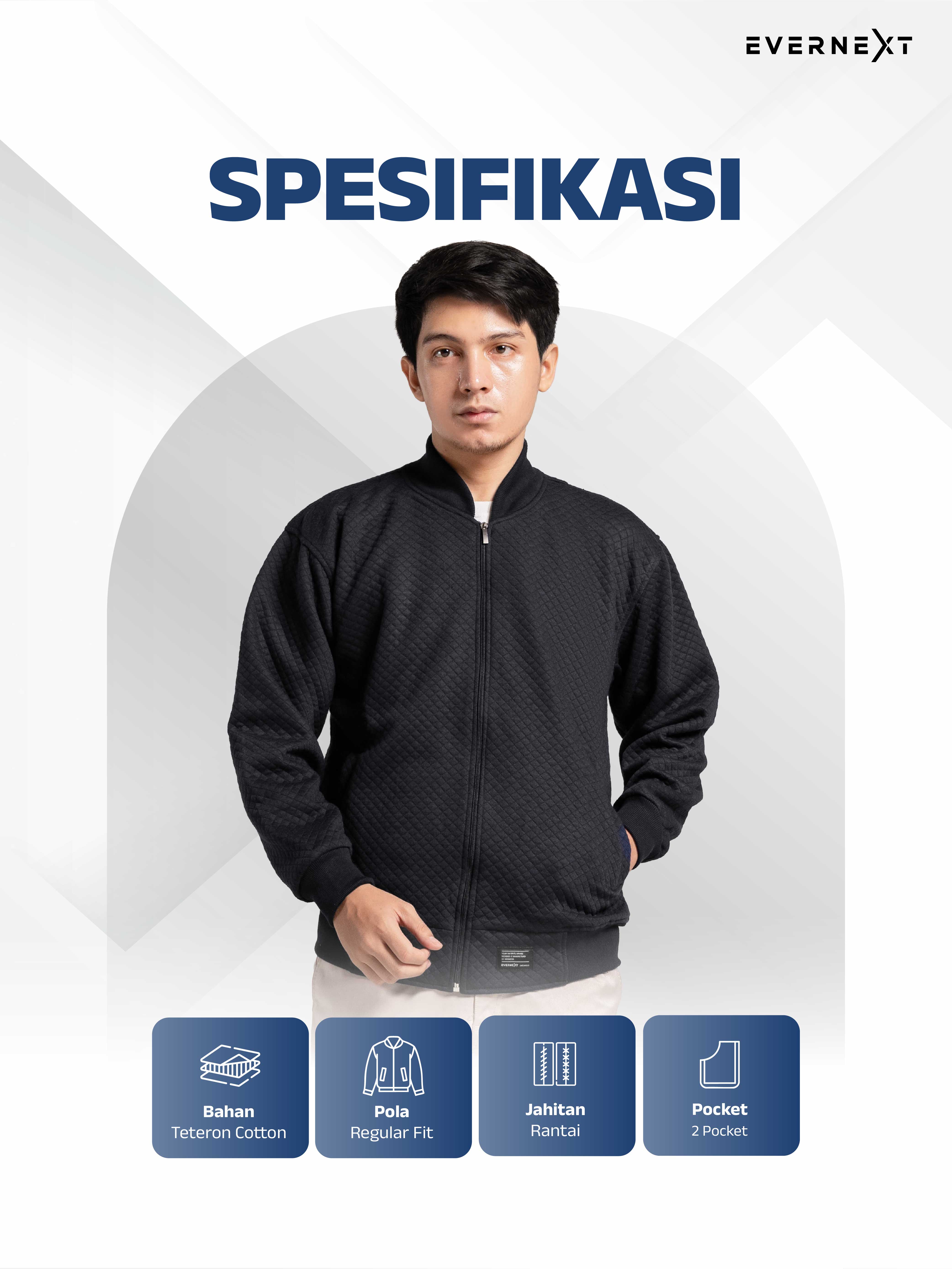 Jual Evernext - Jaket Basic Comfy Pria Jaket Polos Pria Bomber Pria ...