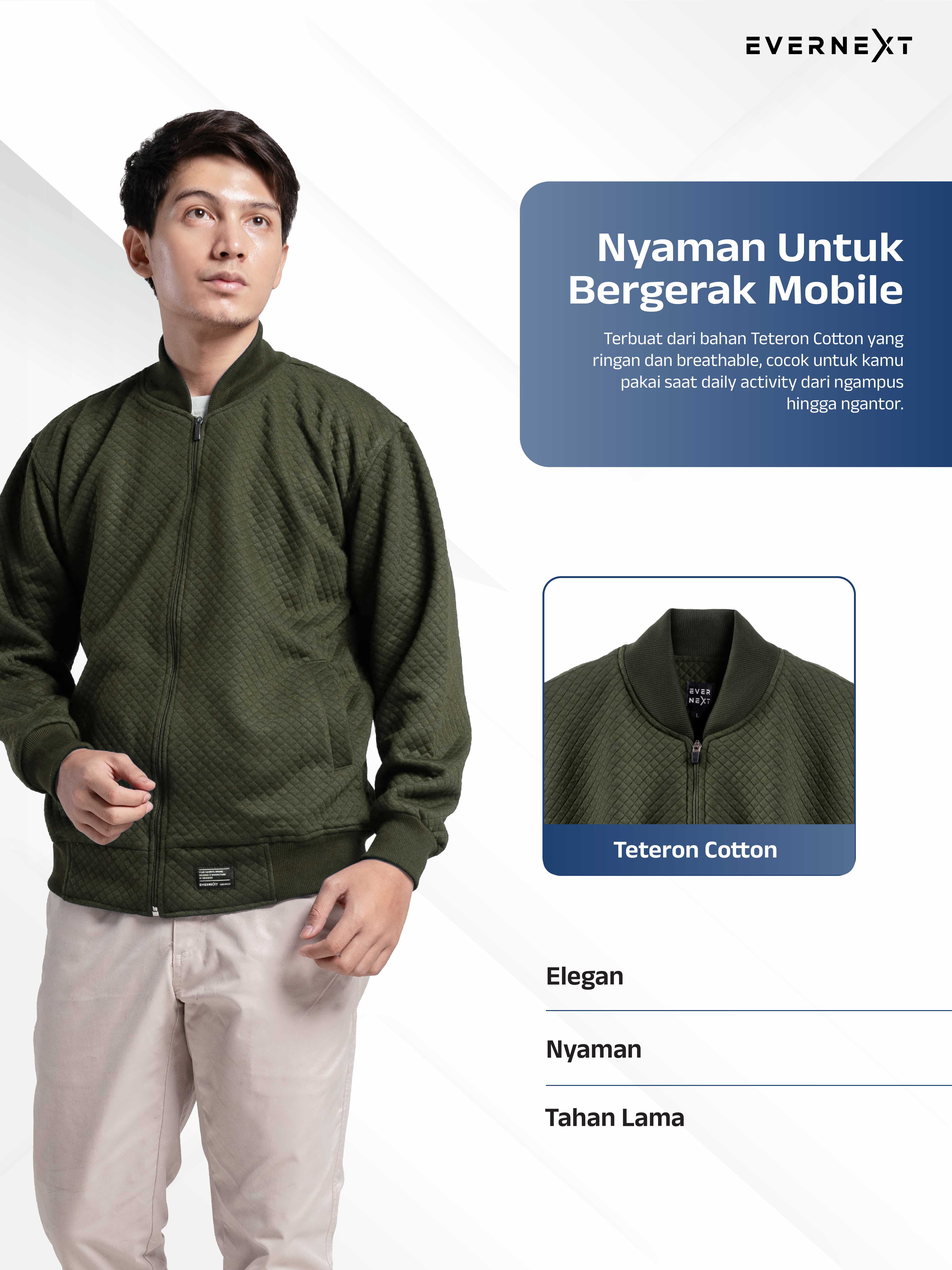 Jual Evernext - Jaket Basic Comfy Pria Jaket Polos Pria Bomber Pria ...