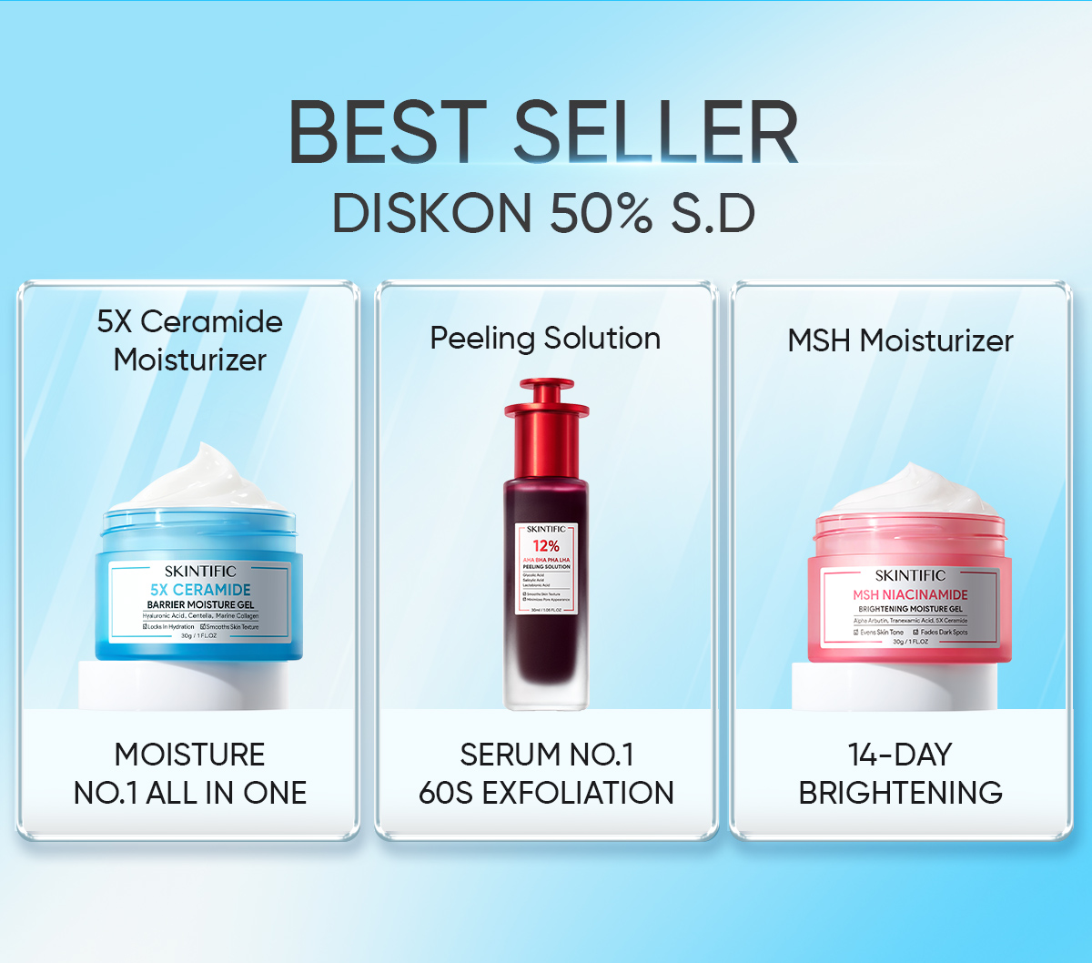 Jual [8PCS!! SPECIAL BUNDLE] SKINTIFIC Glow Expert Set |Serum Wajah ...