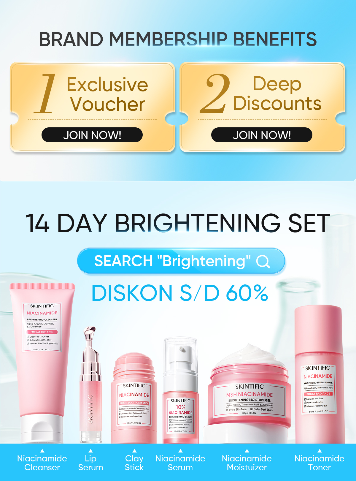 Jual [8PCS!! SPECIAL BUNDLE] SKINTIFIC Glow Expert Set |Serum Wajah ...