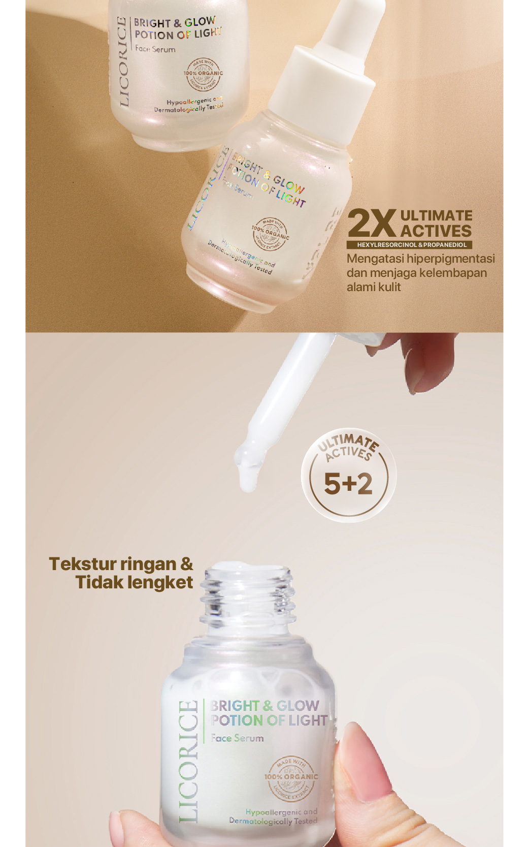 Jual NPURE Licorice Bright & Glow Potion Of Light Face Serum 20ml ...