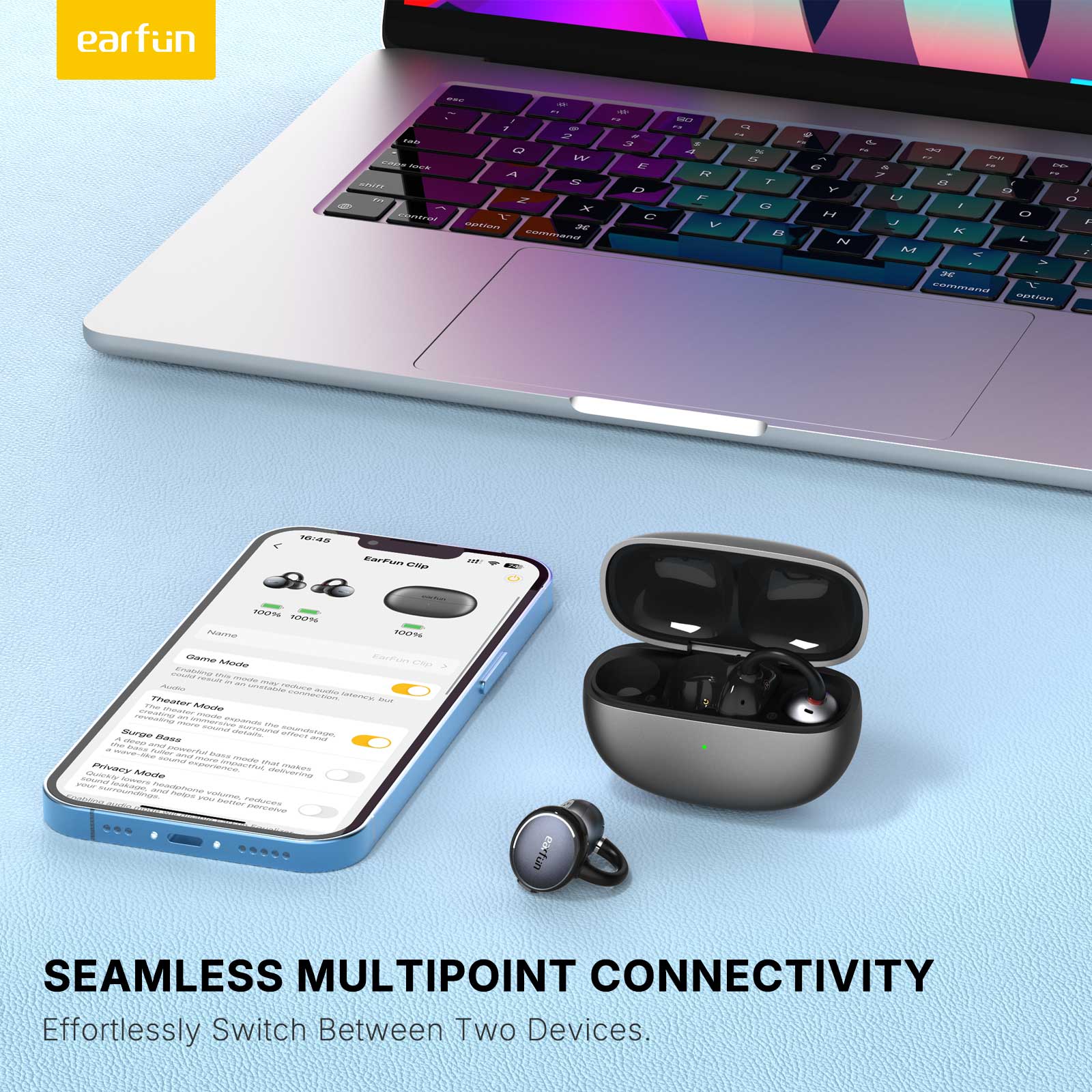 Jual EarFun Clip - Open Ear Stylish Earbuds with Bt 6.0, LDAC, and 3D Spatial sound | Shopee ...