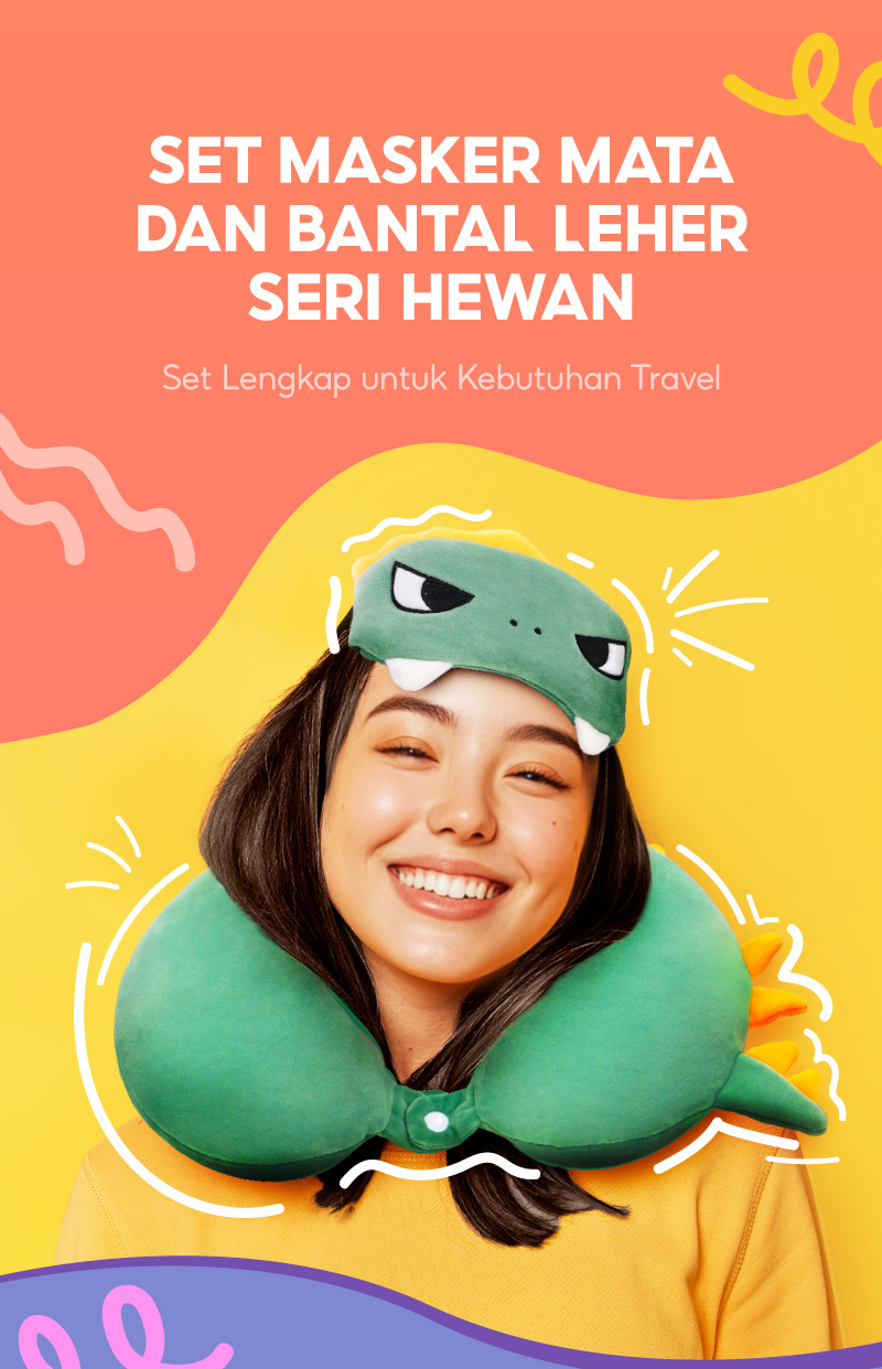 Jual OHSOME Alba Sol Set Masker Mata dan Bantal Leher Seri Hewan Hiu ...