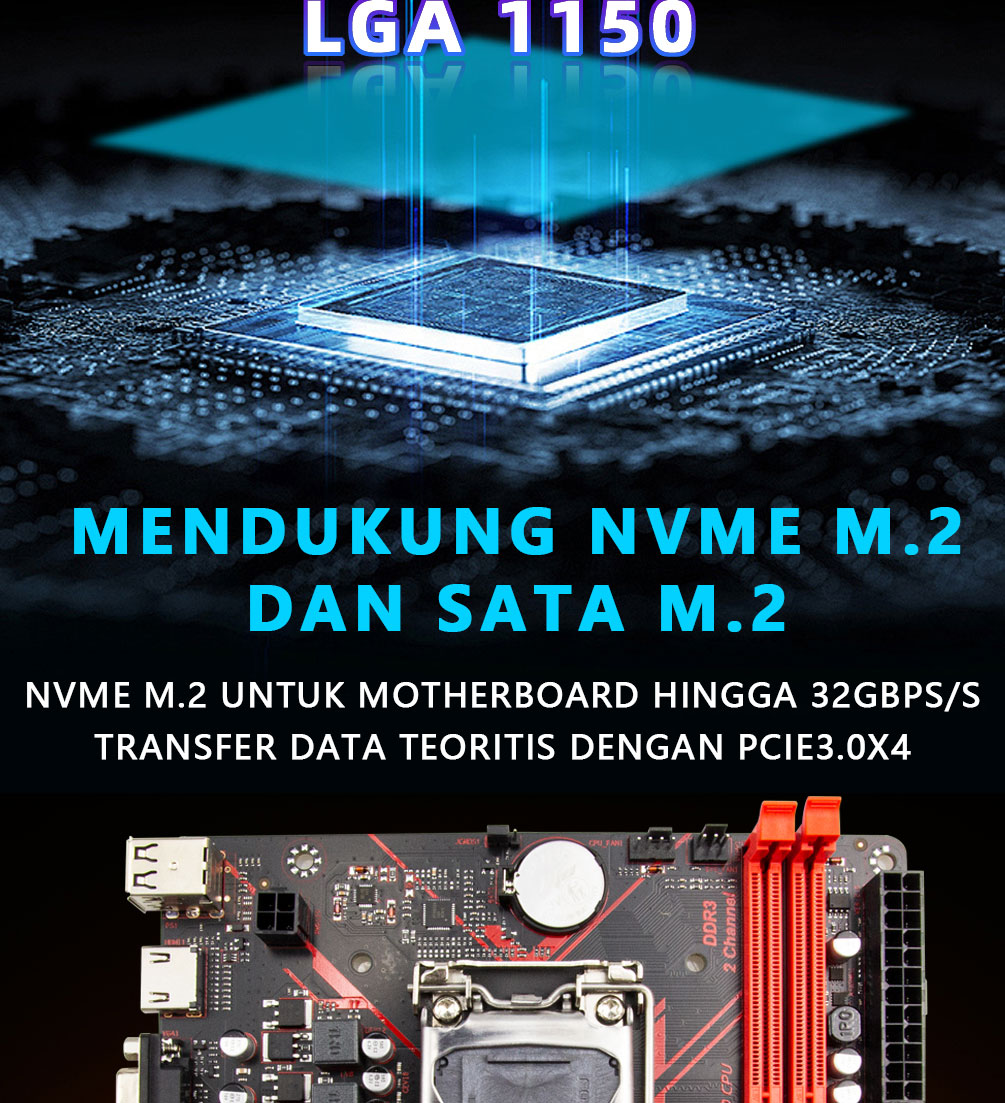 Jual AISURIX Motherboard Colorful H81M-K PLUS V23B (LGA1150, H81, DDR3 ...