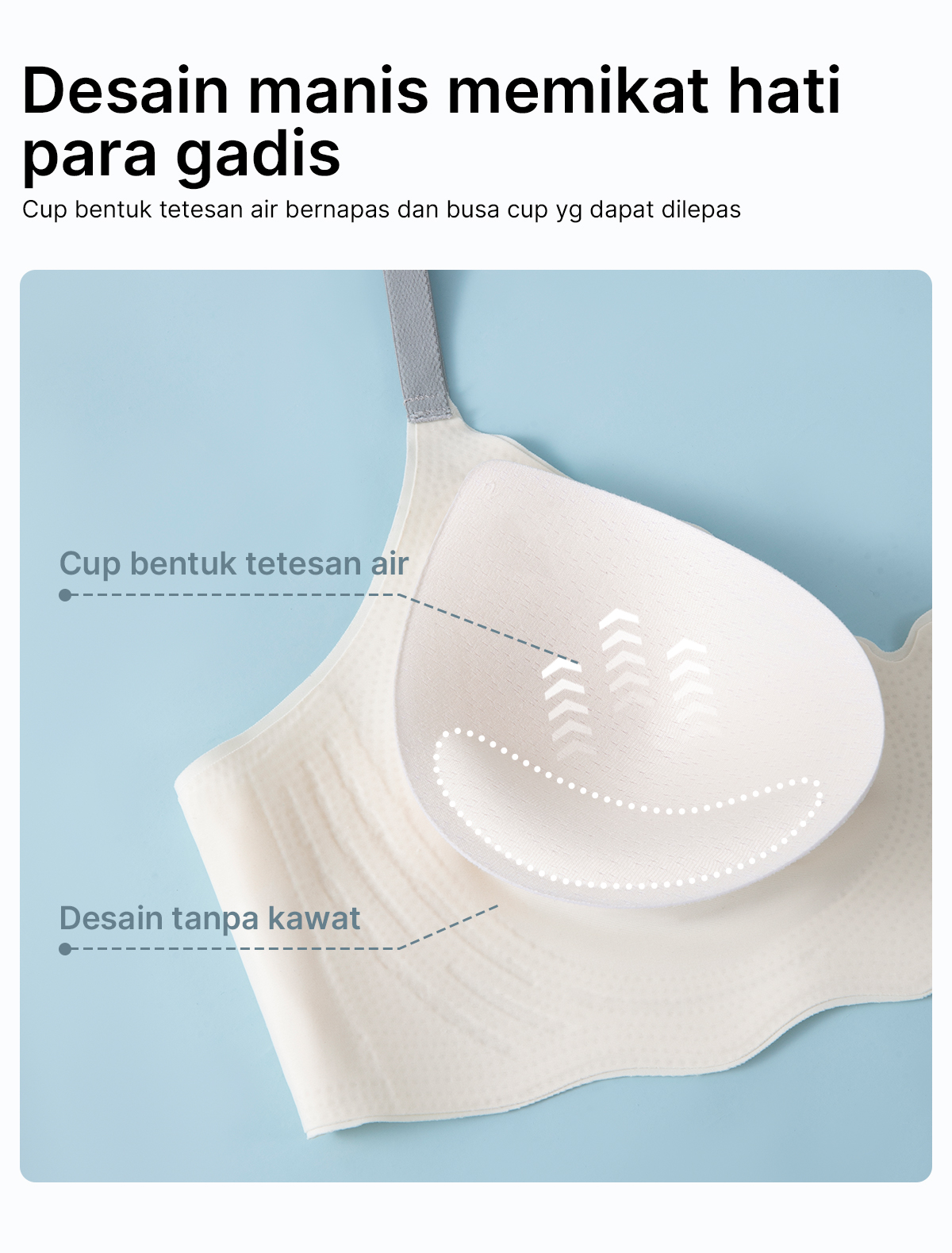 Jual GRENEY-Gbras-Paket bra (2PCS) Bra Gelombang Gesper 2 Push Up Bra ...