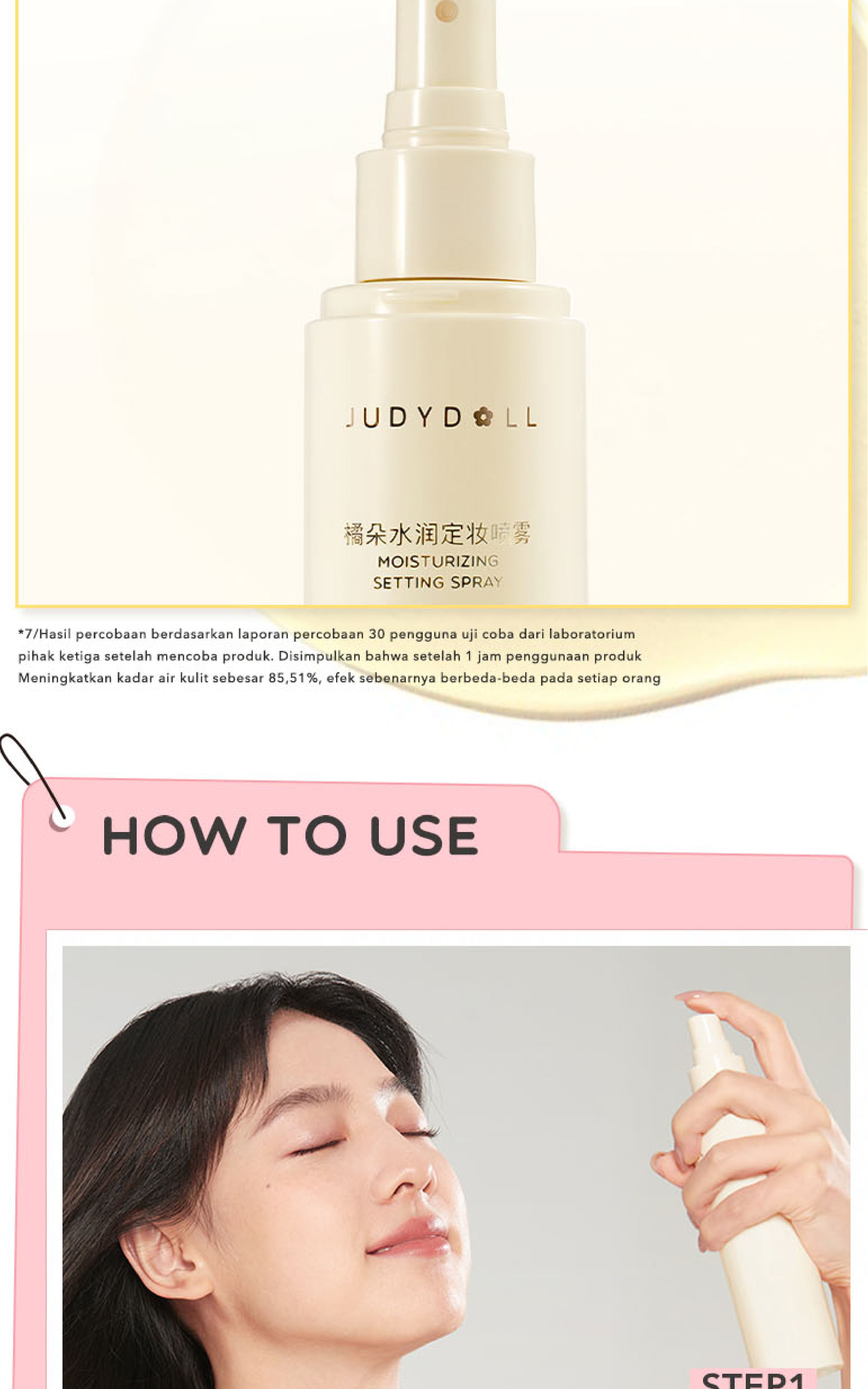 Jual Judydoll Gingseng Moisturizing Makeup Setting Spray - 150ml ...