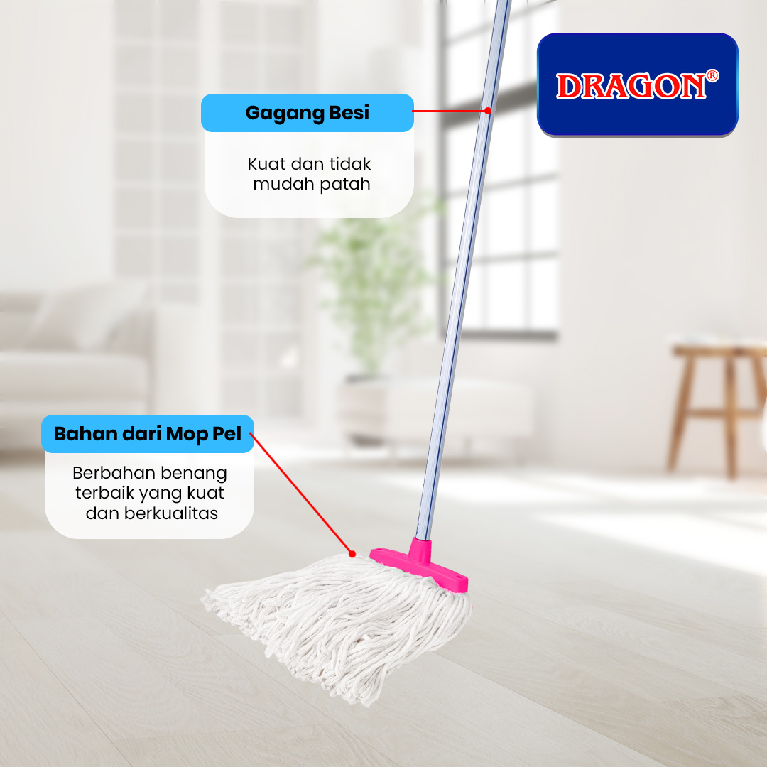 Jual DRAGON Bundling : Cleaning Kit Low ( Sapu Taiwan Warna + Mop Pel ...