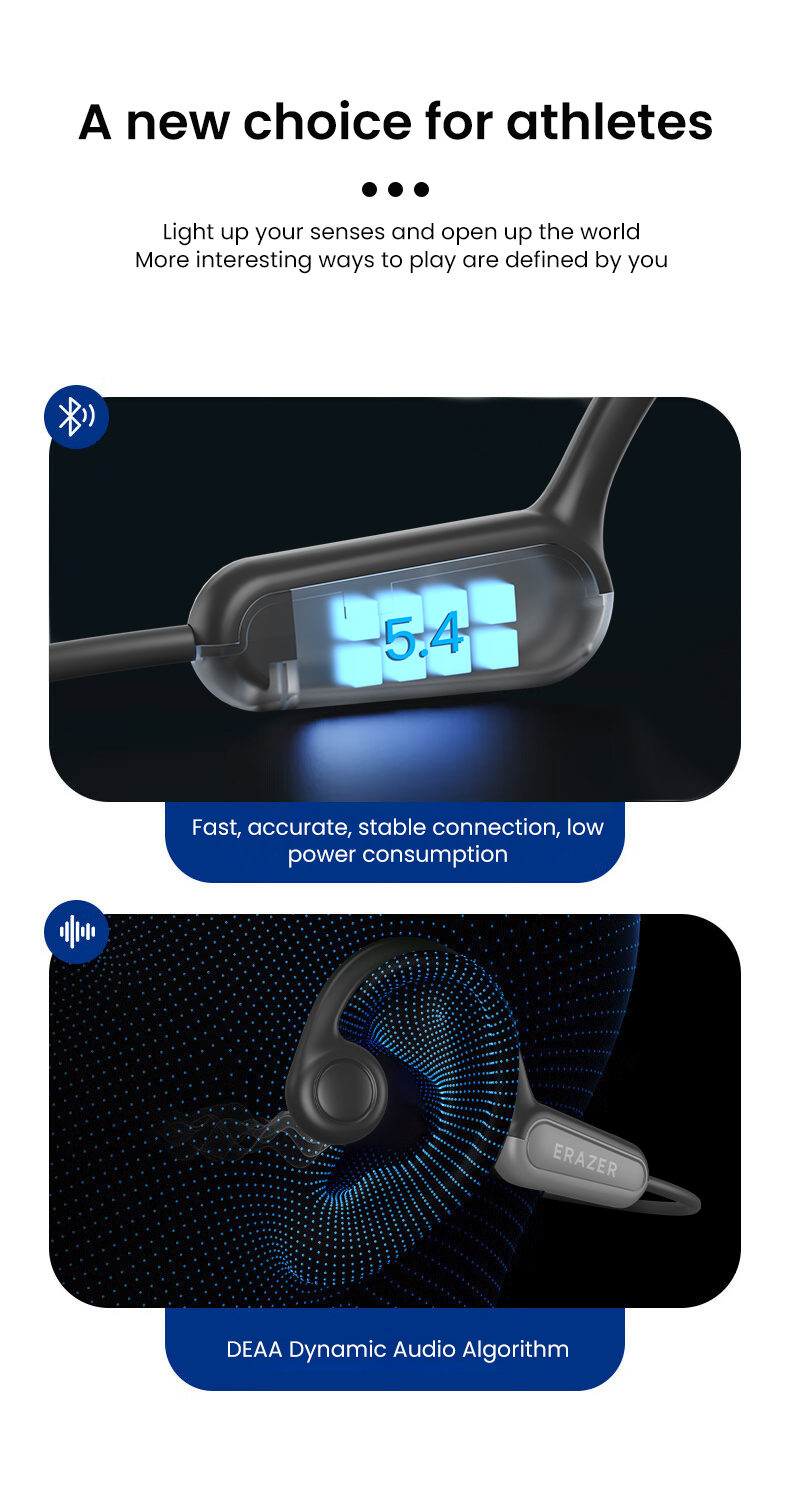 Jual Lenovo ERAZER XF22 Headphone Konduksi Tulang Earphone Bone ...