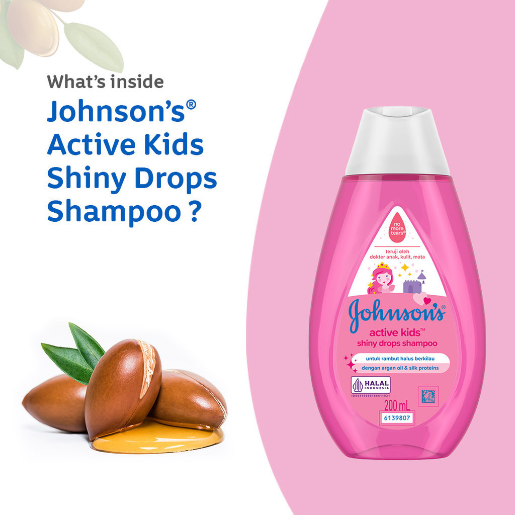 Jual Johnson Baby Active Kids Shiny Drops Shampoo 100ml | Shopee Indonesia