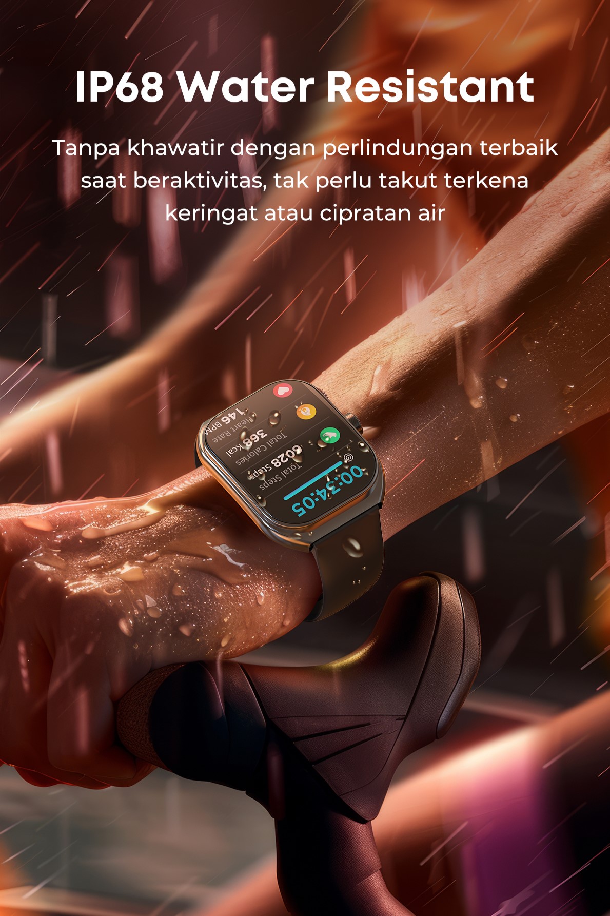 Jual Olike Smart Watch Lumi R1 Watch 2 Pro Ultra Wide HD 22mm IP68 Jam ...