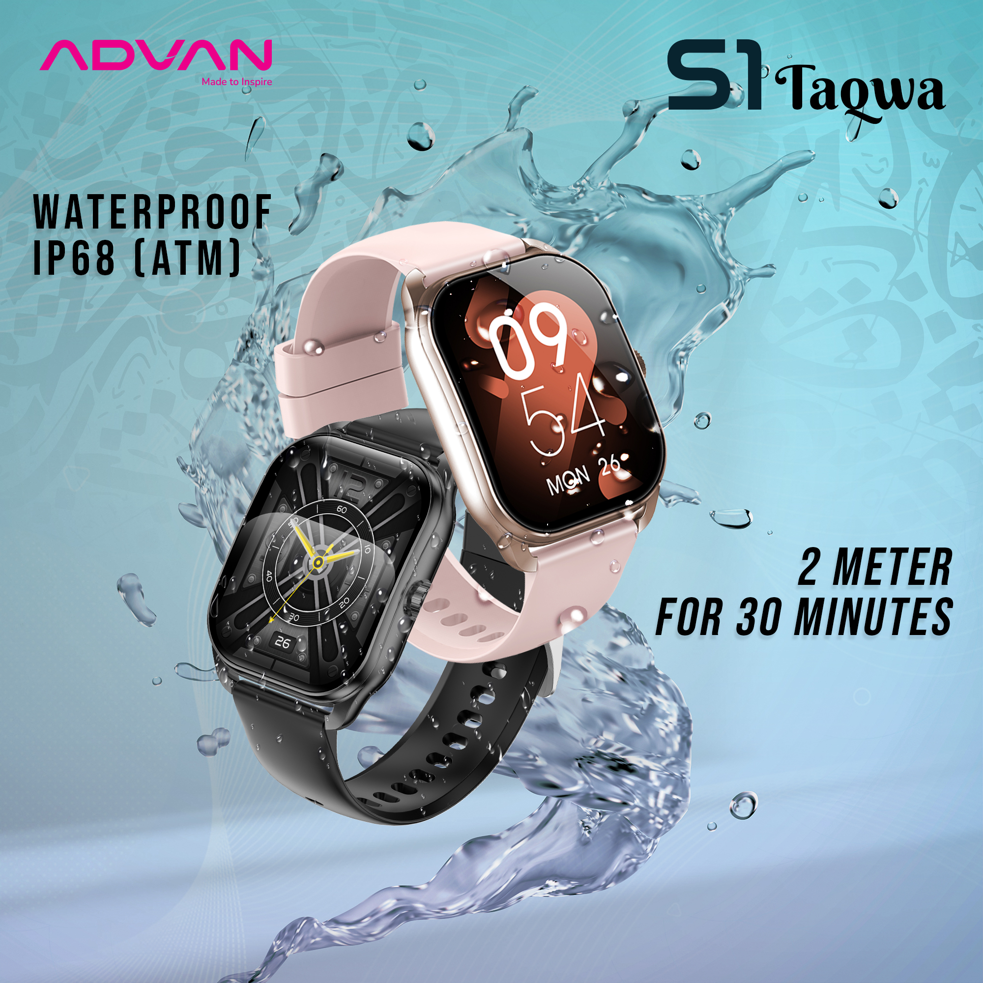 Jual ADVAN Smartwatch S1 Taqwa – Fitur Islami IPS 2.01” Ai Voice ...