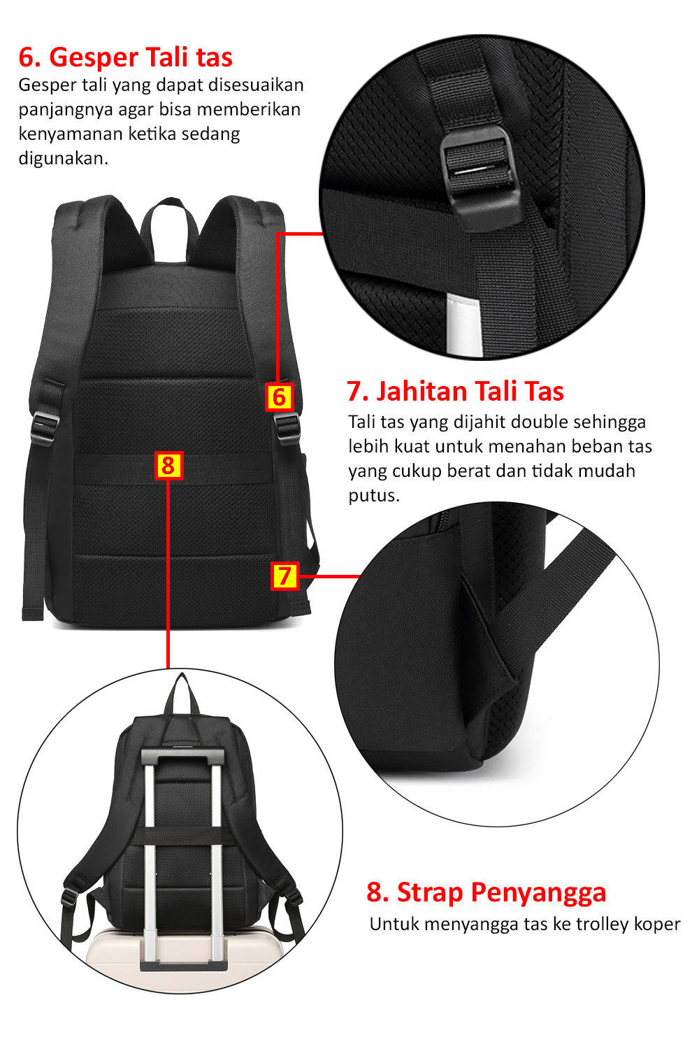 Jual Navy Club Tas Ransel Laptop CFAH - Backpack Daypack Up to 14 Inch ...