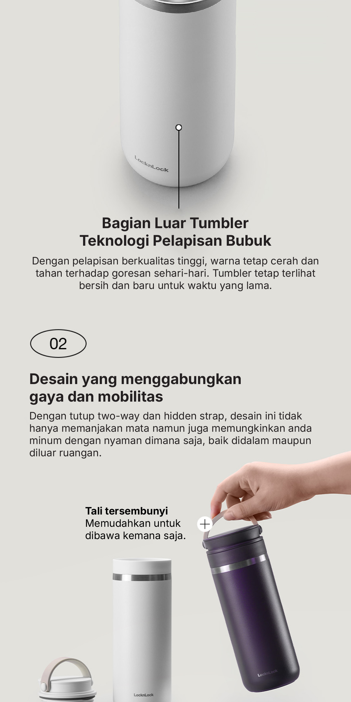 Jual LocknLock Metro Two-way Tumbler 475ml - LHC4274 | Shopee Indonesia