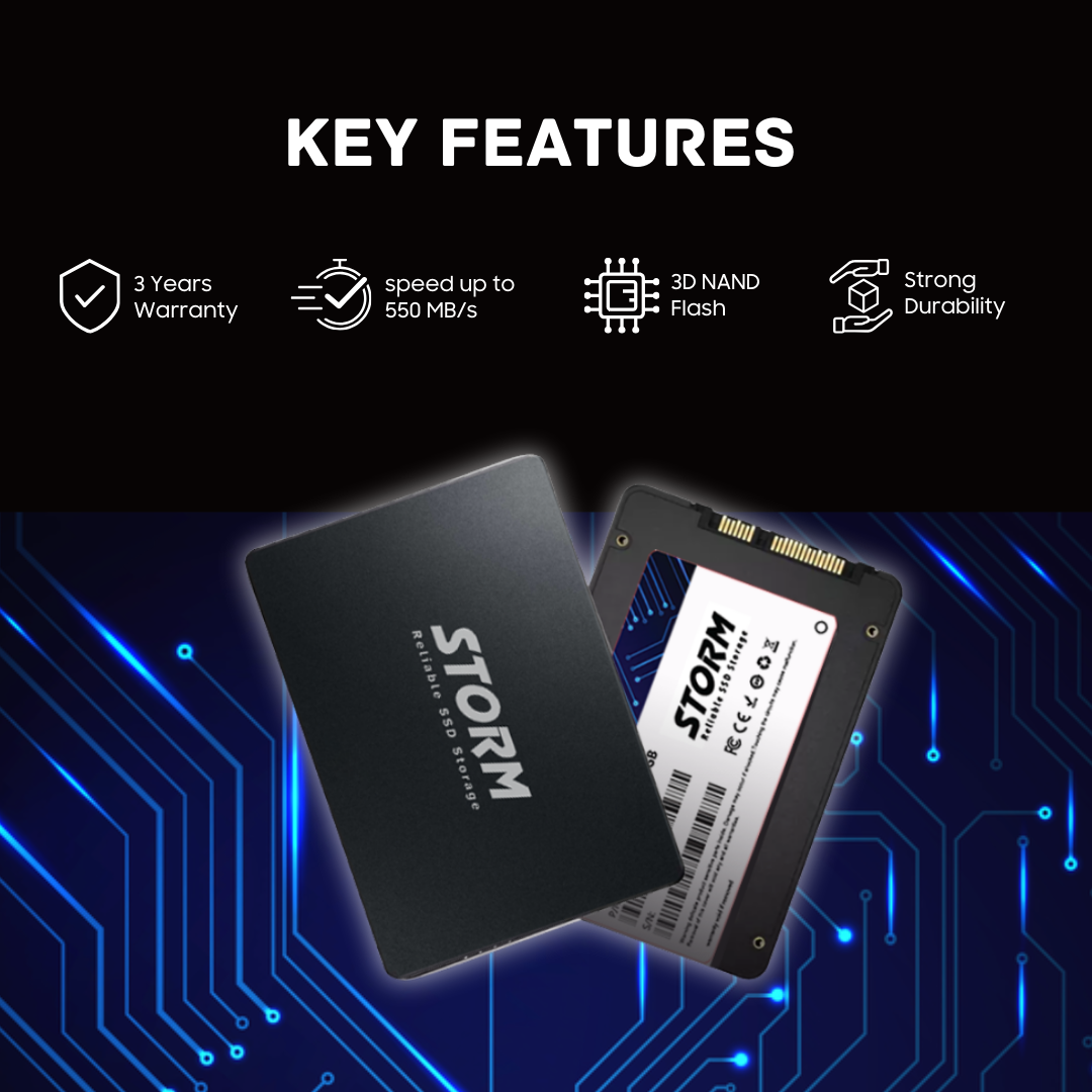 Jual STORM SSD SATA 2.5 Inch 240GB 2.5" SSD Internal SATA III SATA3 - GARANSI RESMI 3 TAHUN ...