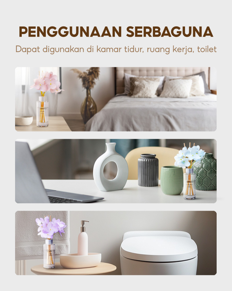 Jual OHSOME - Findense Reed Diffuser Floral Scent Pewangi Ruangan ...