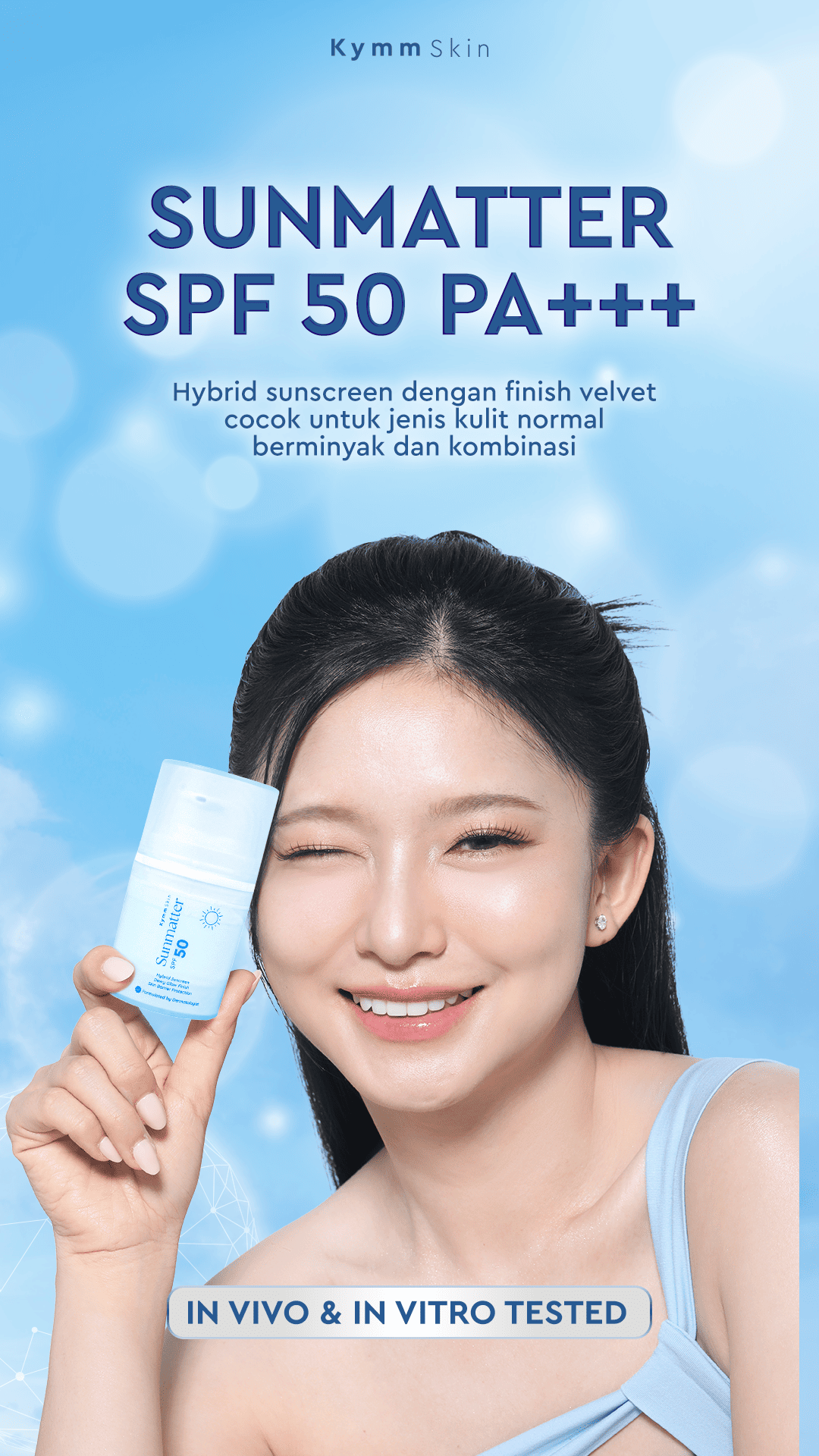 Jual KYMM SKIN Sunmatter Sunscreen SPF 50 PA+++ | Normal Oily In Vitro ...