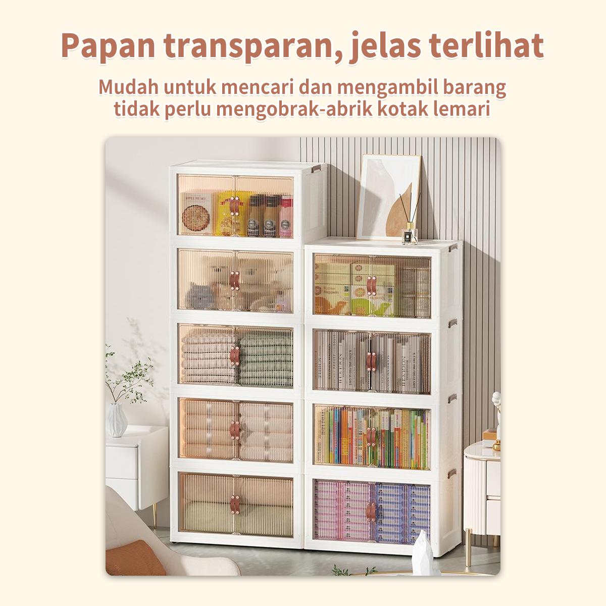 Jual Hidup Mewah Pabrik lokal Storage box Lipat Folding Polibox ...