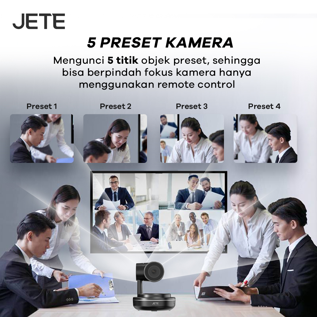 Jual JETE Video Conference PTZ 2K Auto Frame Pro with Motion Detection ...