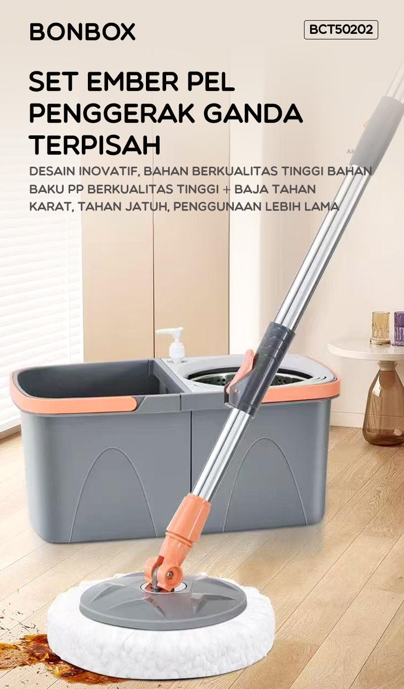 Jual [VOUCHER 30K] BONBOX Alat Pel Lantai 2in1 Ember Lepas Pasang DAPAT 2 REFILL + BOTOL SABUN ...