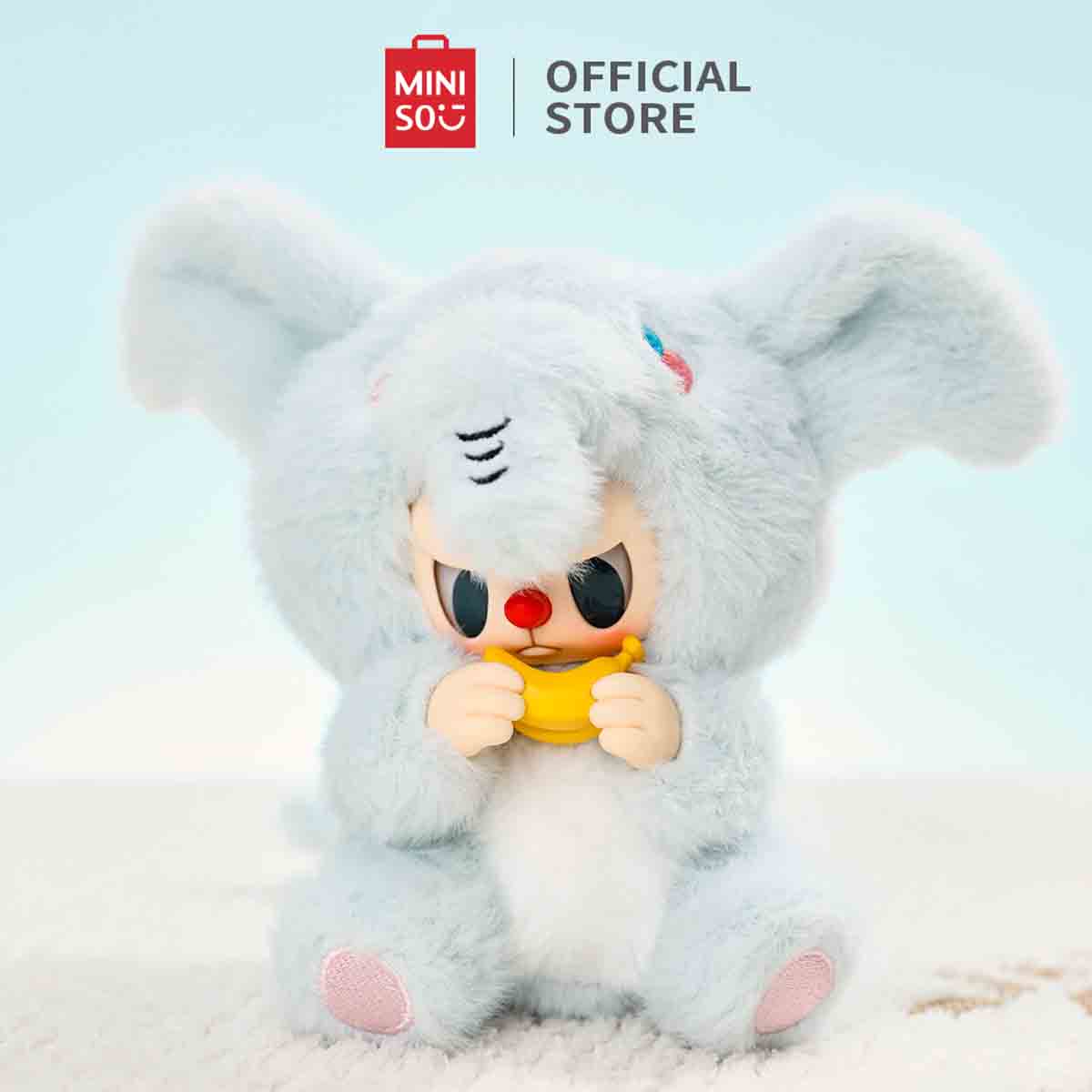 Jual Miniso X Rebel Bear Animals Collection Vinyl Face Plush Blind Box Plush Toy Surprise Box ...