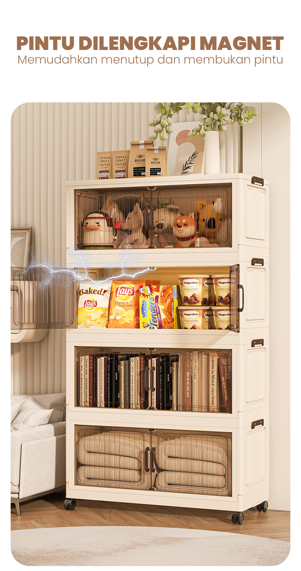 Jual ANGOLA Storage Box Susun 6 Tingkat Tempat Penyimpanan Barang Kecil ...