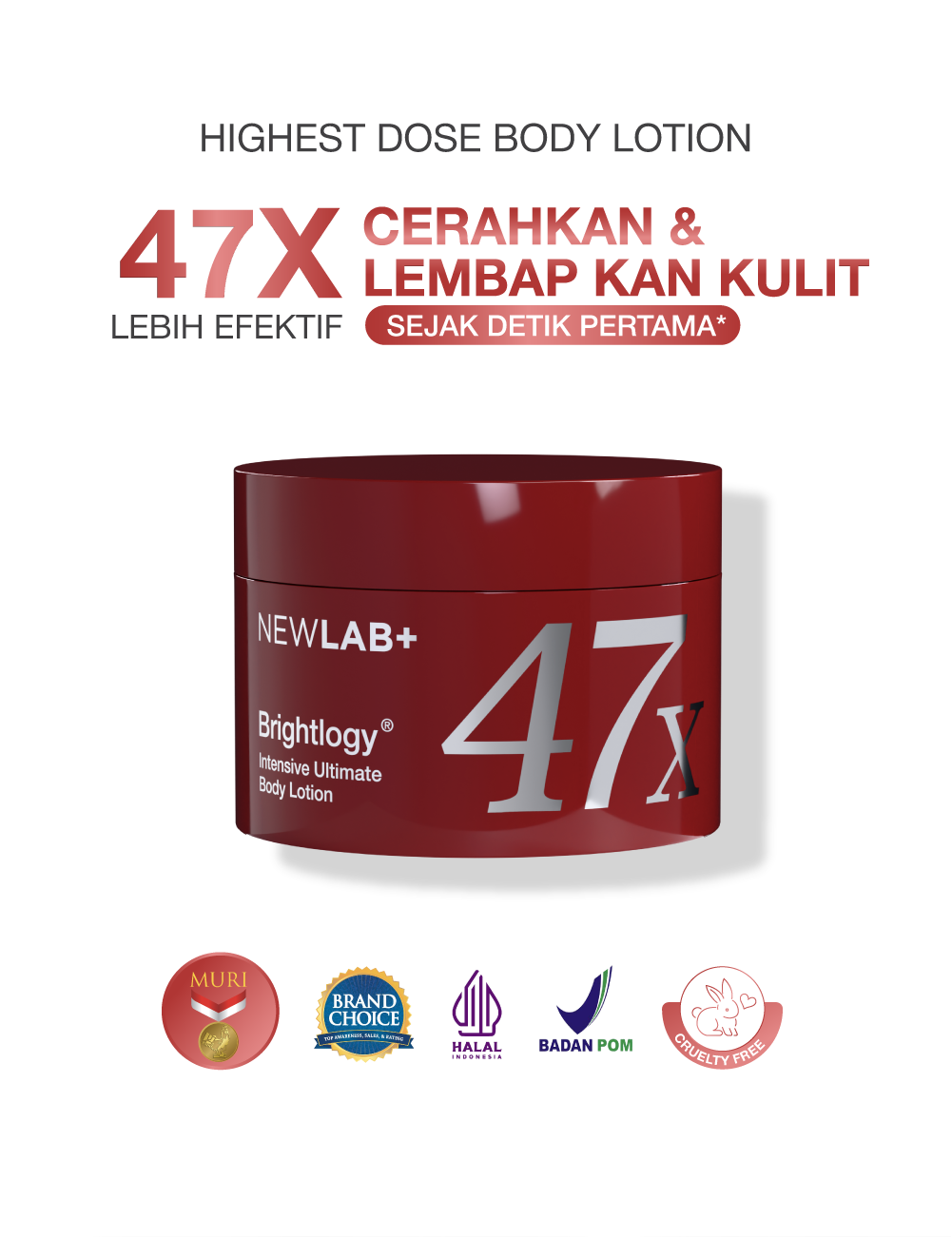 Jual NEWLAB Brightlogy Intensive Power Brightening Lotion | Body Lotion Pemutih Badan | Handbody ...