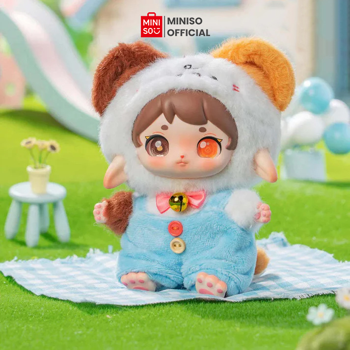 Jual Miniso X Ruby Happy Fluffy Series Vinyl Face Plush Blind Box Blind ...