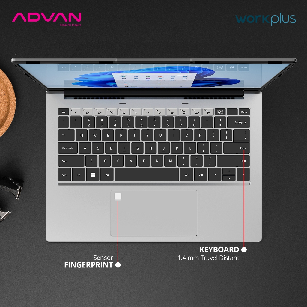 Jual ADVAN Laptop Workplus | Intel i5 12600H | Intel iRIS Xe | 14'' FHD ...