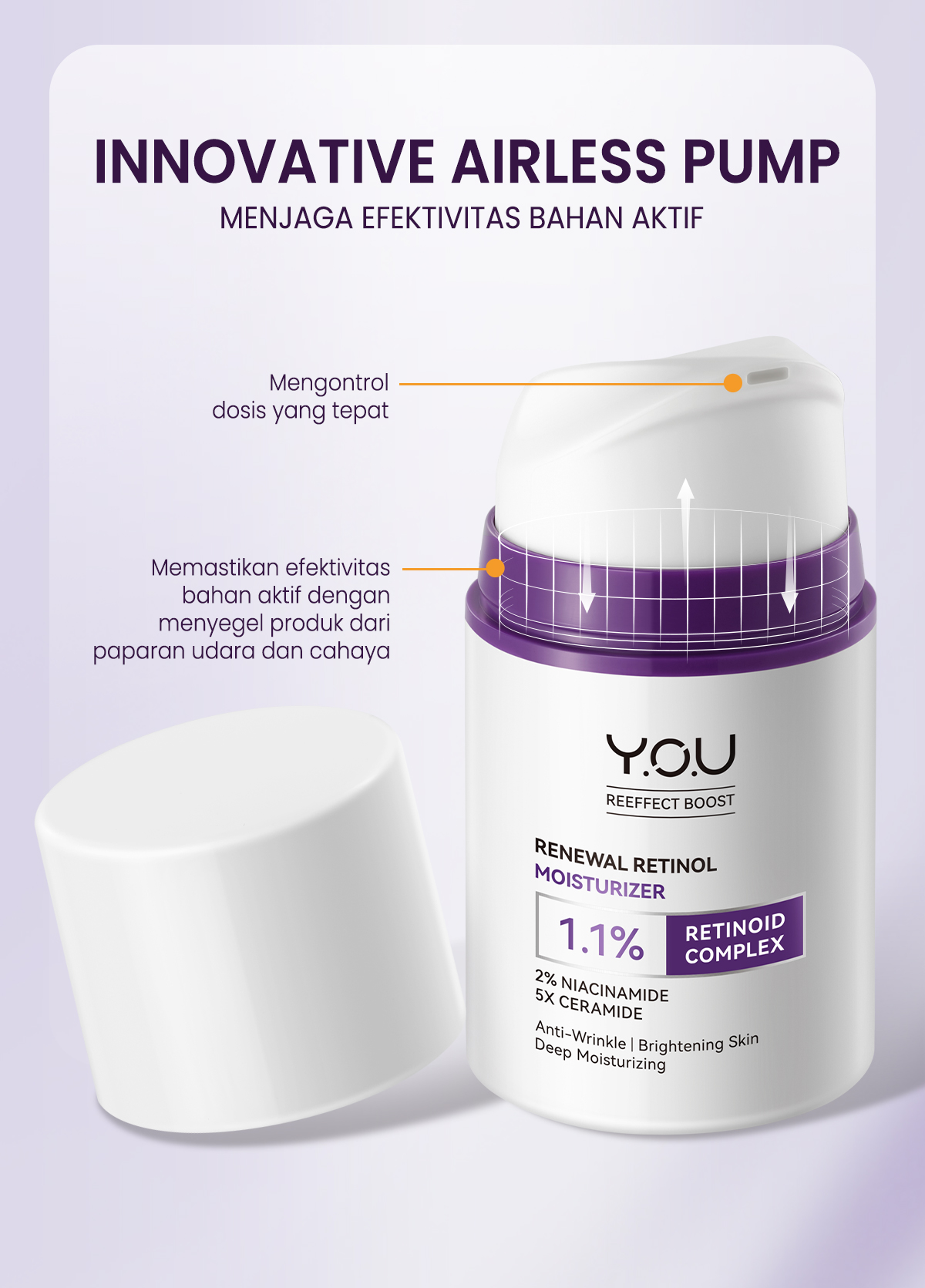 Jual YOU Retinol 2pcs Set Advanced Retinol Serum 15ml + Renewal Retinol ...