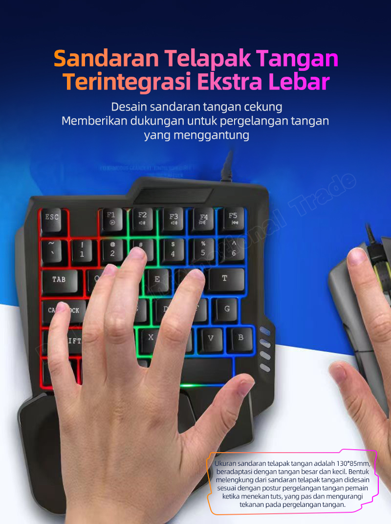 Jual YLV Keyboard Gaming Mechanical Mini PUBG Wired Mouse Set for PC ...