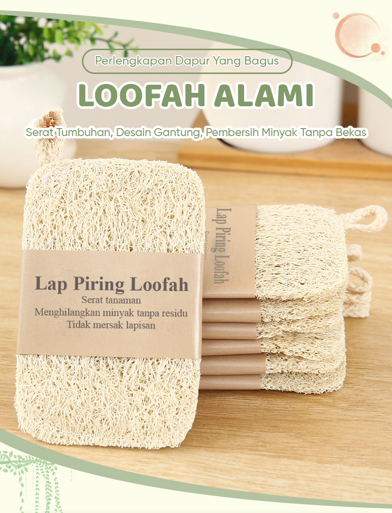 Jual ZOLELE Sabut Cuci Piring Spons Loofah Sponge Jaring Oyong Gambas ...
